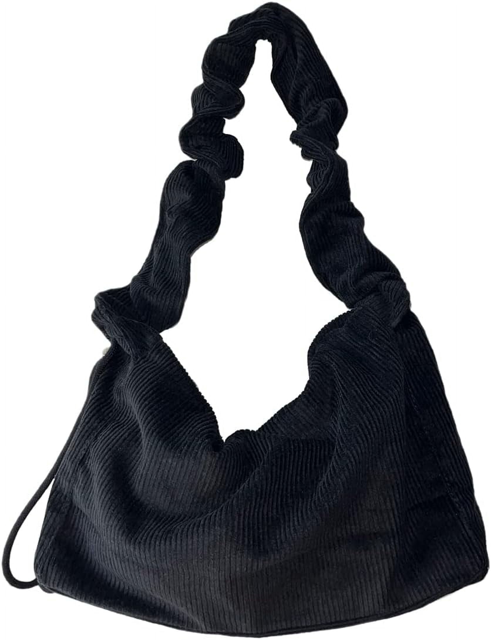 Women Small Corduroy Underarm Bag Drawstring Shoulder Bag Casual ...