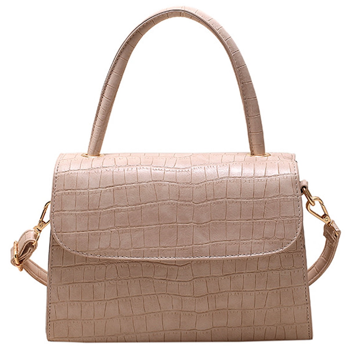 Women Small Crocodile Tote Clutch Shoulder Handbag Classic Troc Purse ...