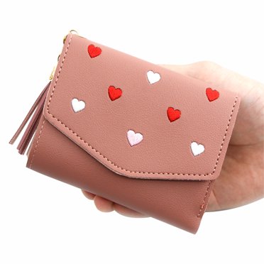 UTO Small Wallets for Women Girls PU Leather Card Holder Billfold Coin ...