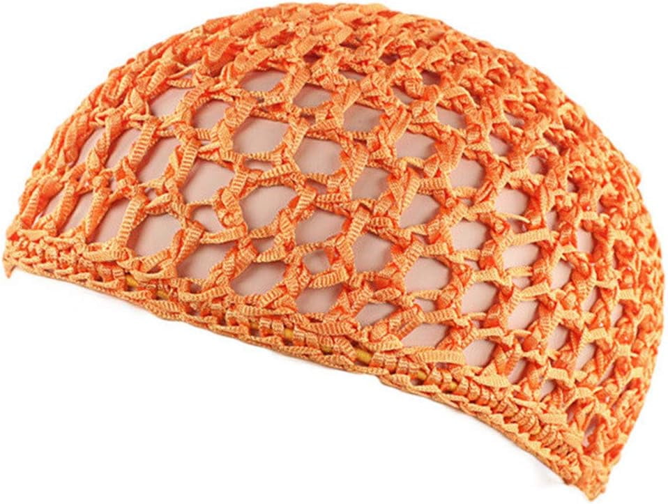 Women Soft Rayon Snood Hat Hair Net Crocheted Hair Net Cap Mix Colors ...