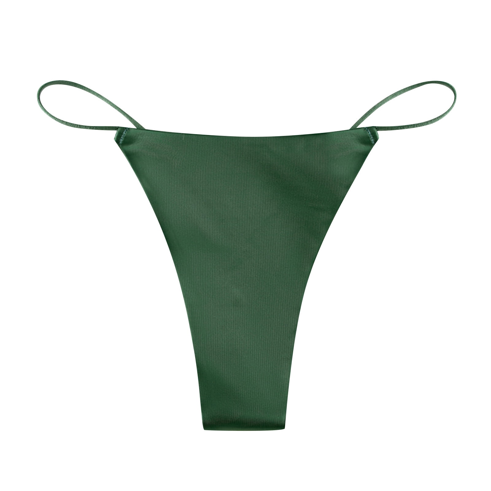 Women Sports Fitness Underwear Sexy Thin Sling Ice Silk Seamless Mid ...