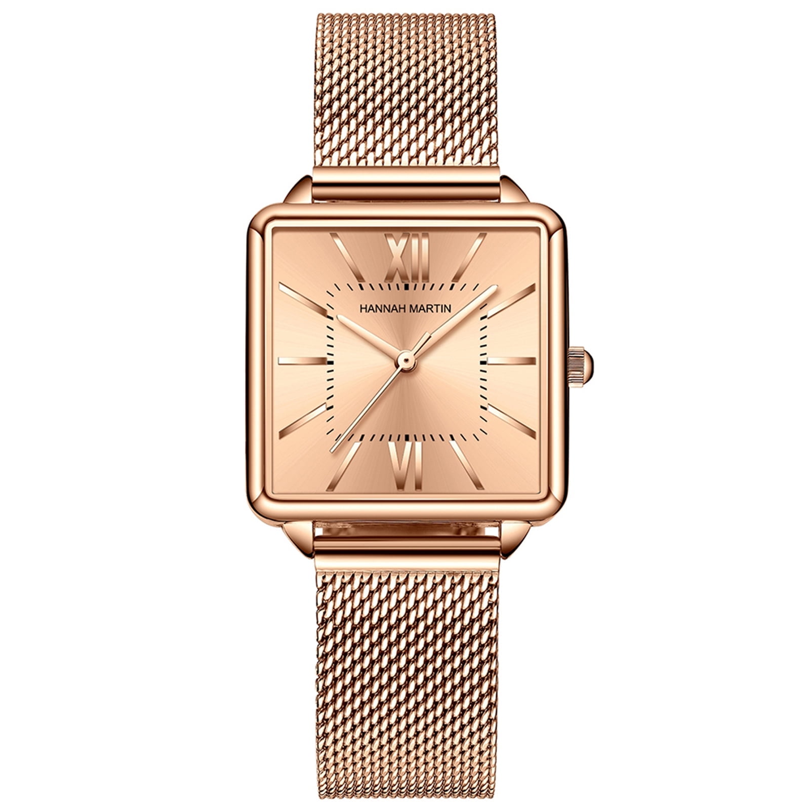 Women Square Face Watches Fashion Quartz Dress Watch for Women with ...
