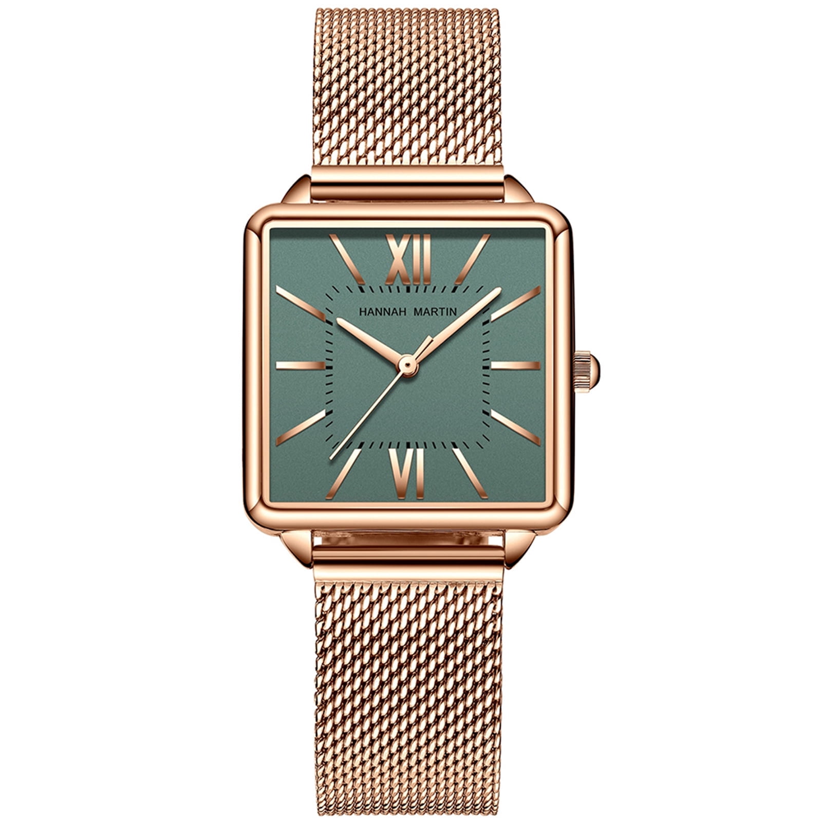Women Square Face Watches Fashion Quartz Dress Watch for Women with ...
