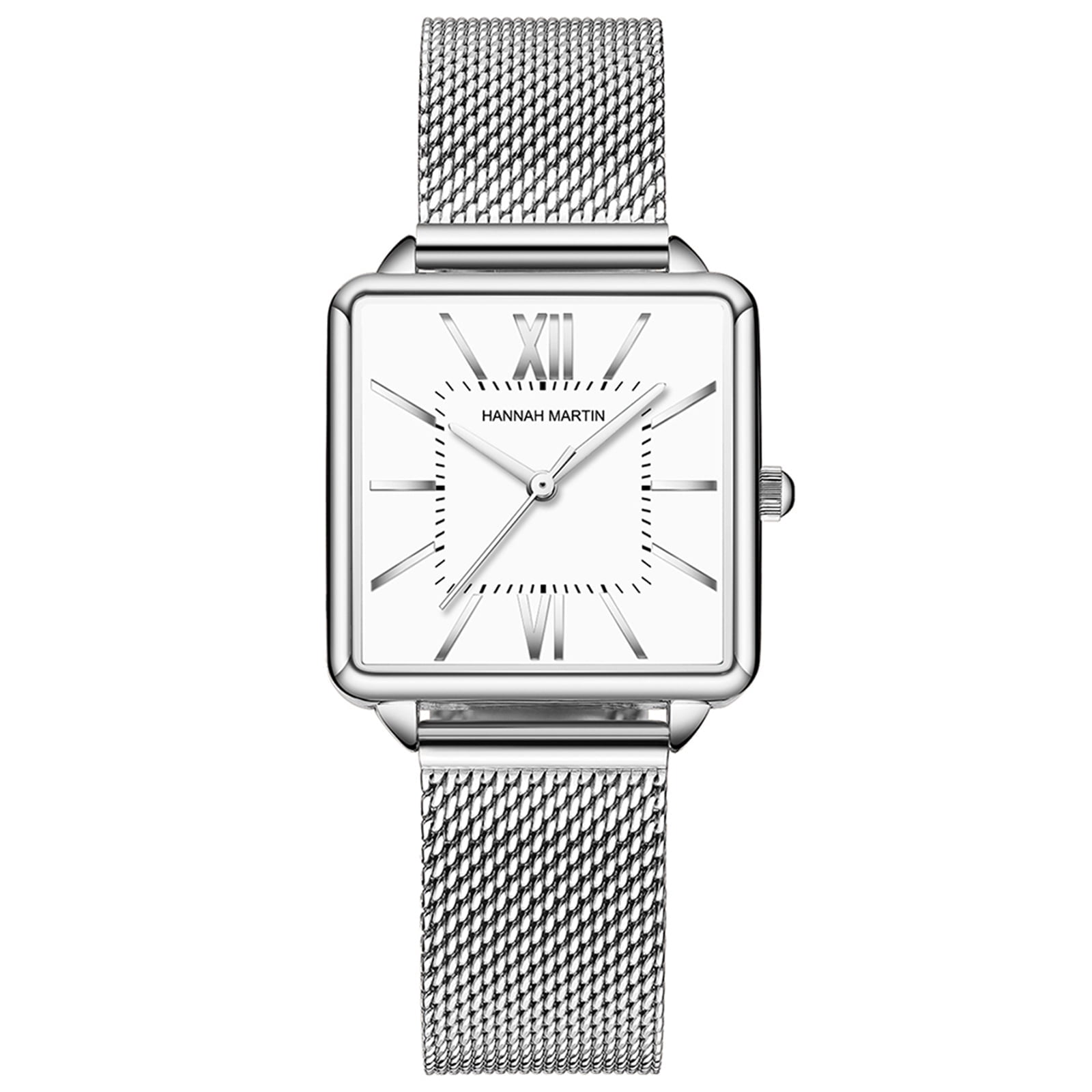 Women Square Face Watches Fashion Quartz Dress Watch for Women with ...