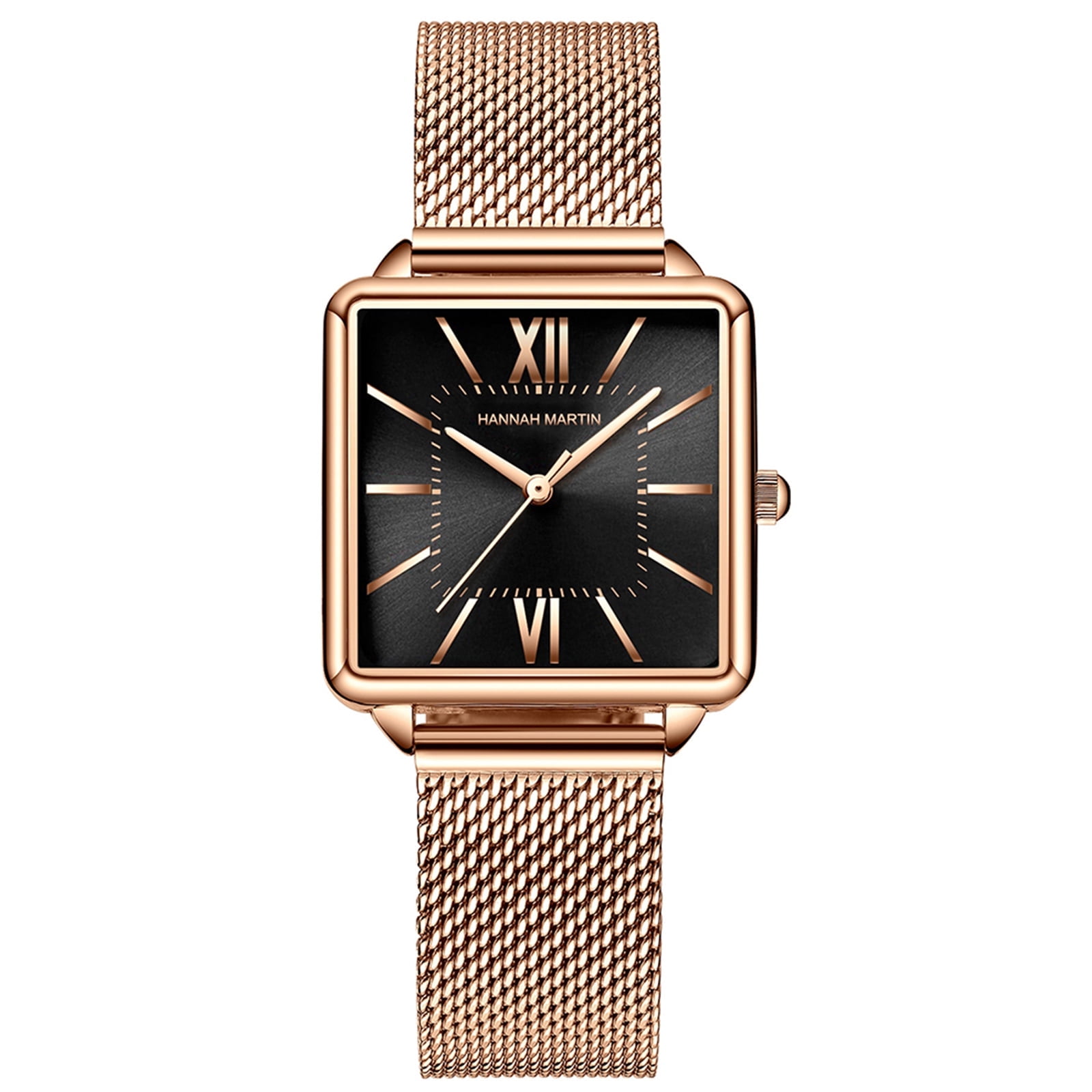Women Square Face Watches Fashion Quartz Dress Watch for Women with ...