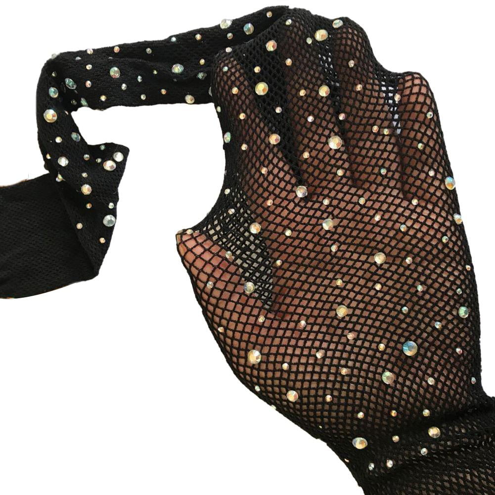 Women Stocking Tights Rhinestone Mesh Fishnet Pantyhose Bling Tights ...