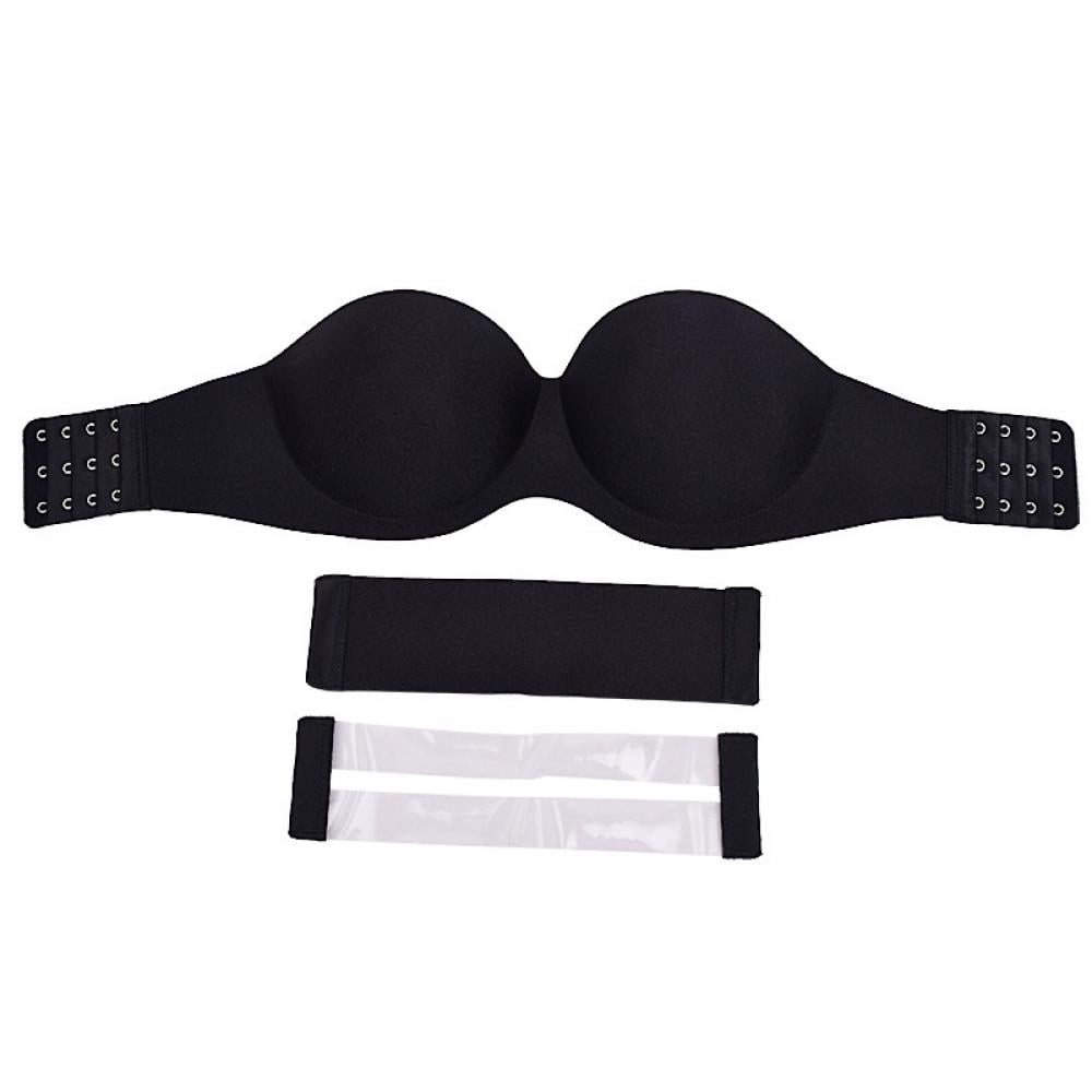 Women Strapless Bra Convertible Multiway Lift Half Cup Brassiere Anti ...