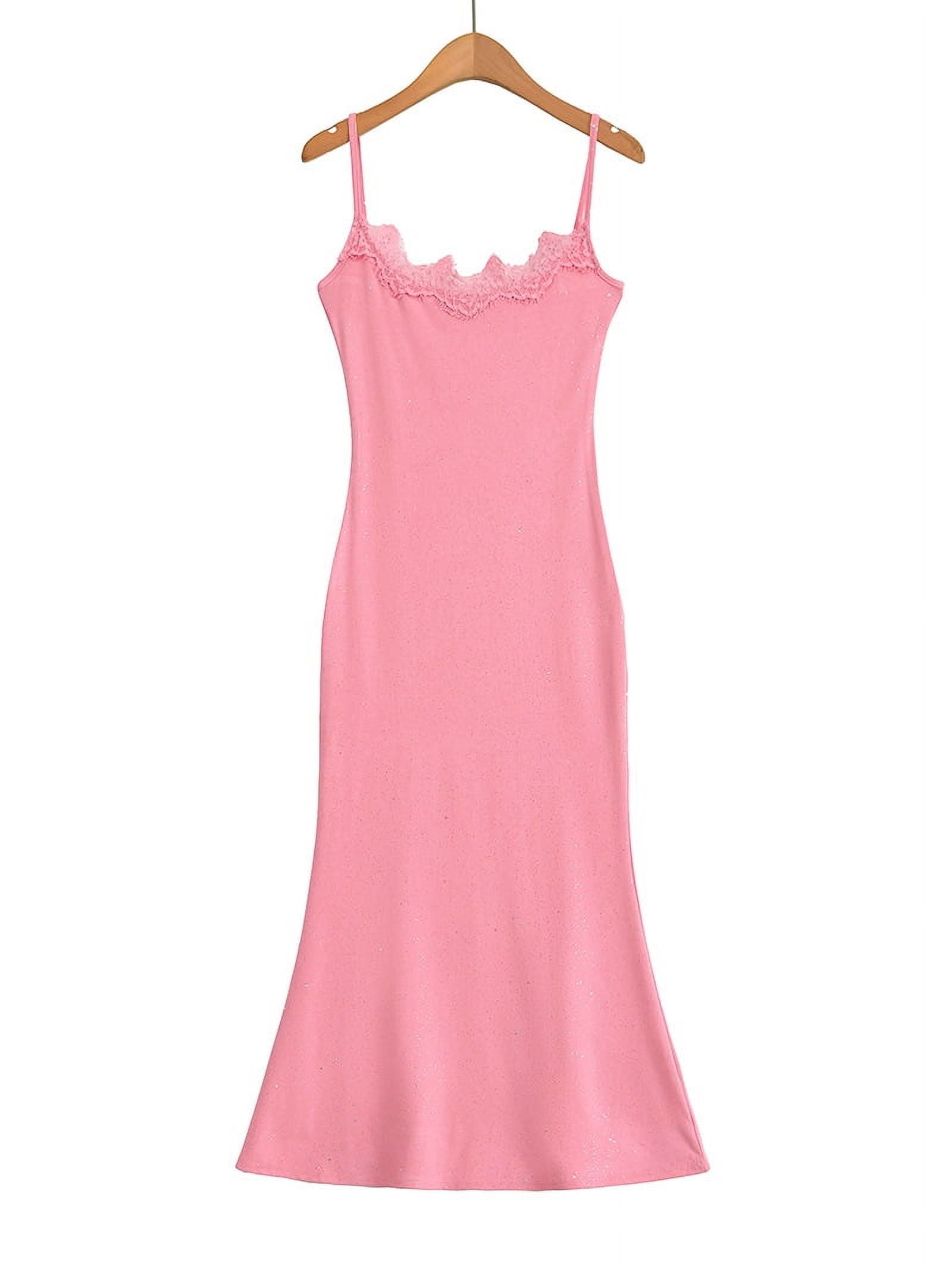 Women Summer Camis FITS EVERYBODY LACE LONG SLIP Maxi DRESS - Walmart.com