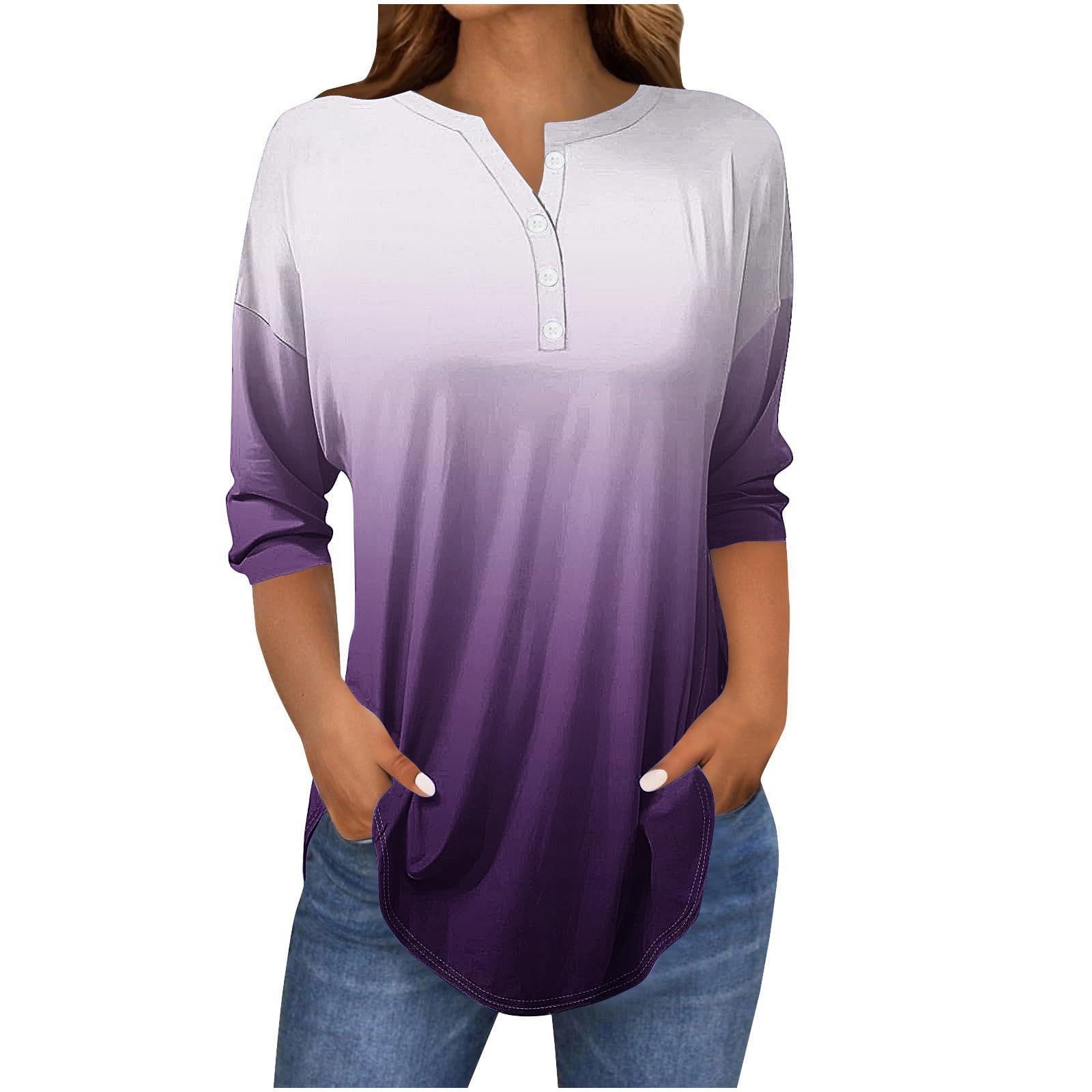 Women Summer Clothes Clearance Womens Shirts Trendy Womens Tops Casual ...