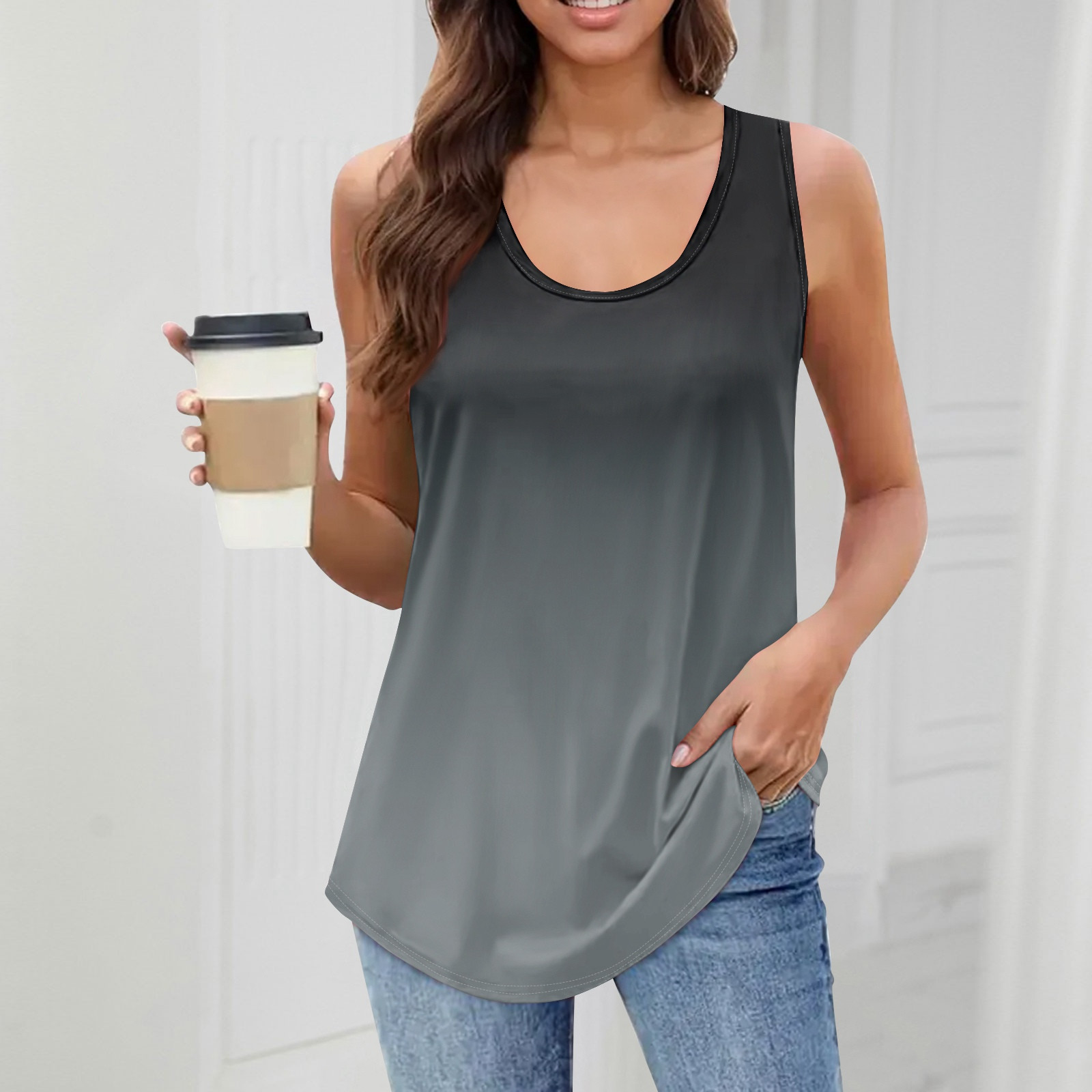 Women Summer Top Womens Vacation Outfits Womens Tank Toos S - Walmart.com