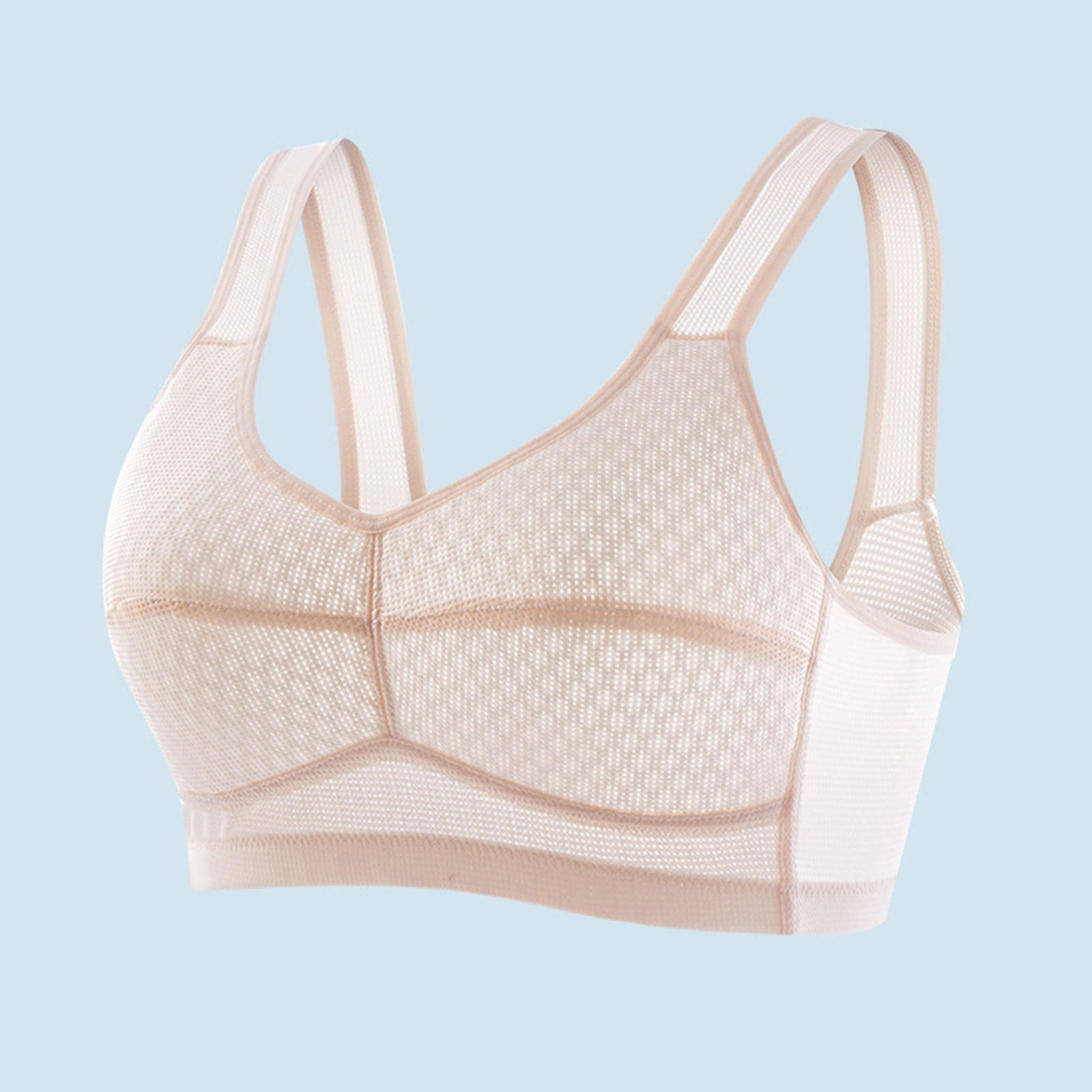 Women Summer Wireless Thin Comfort Bra | Breathable Back Buckle ...
