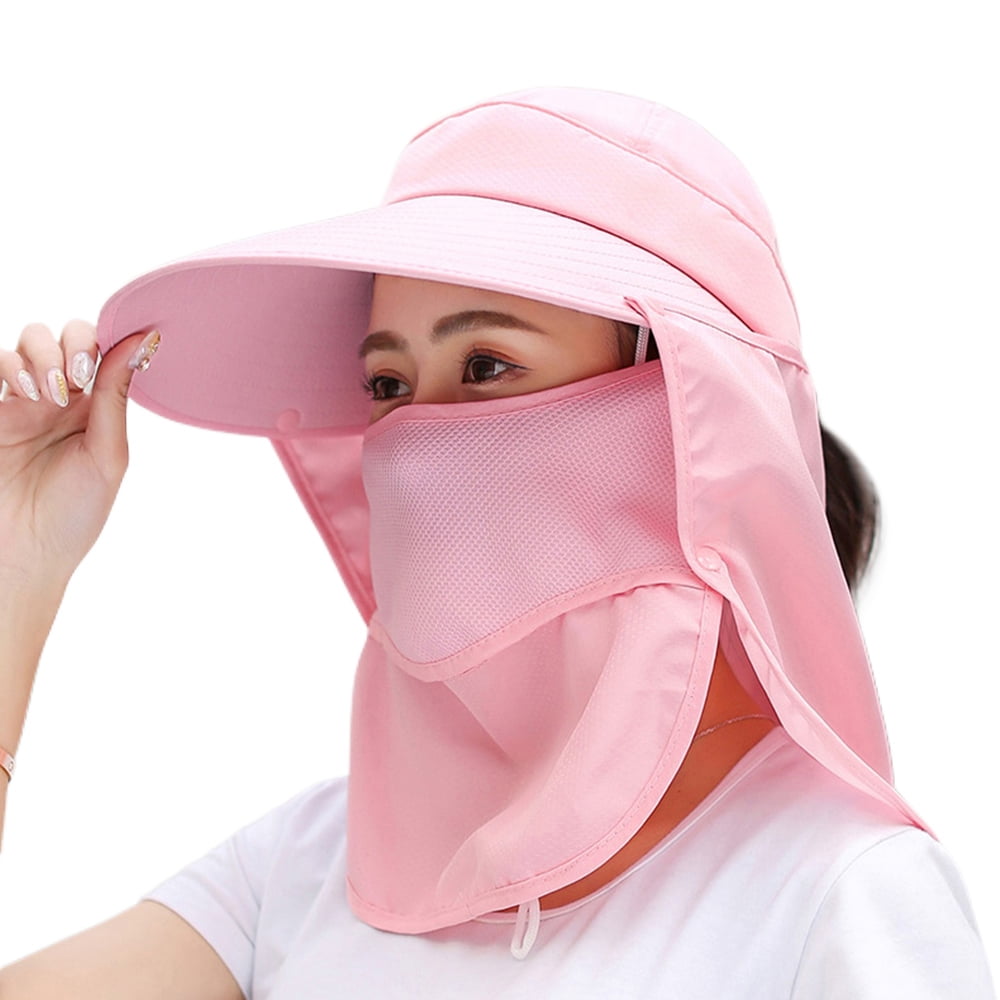 Women Sun Hat With Ponytail Hole, 360 Degree UV Protection Mesh Wide ...