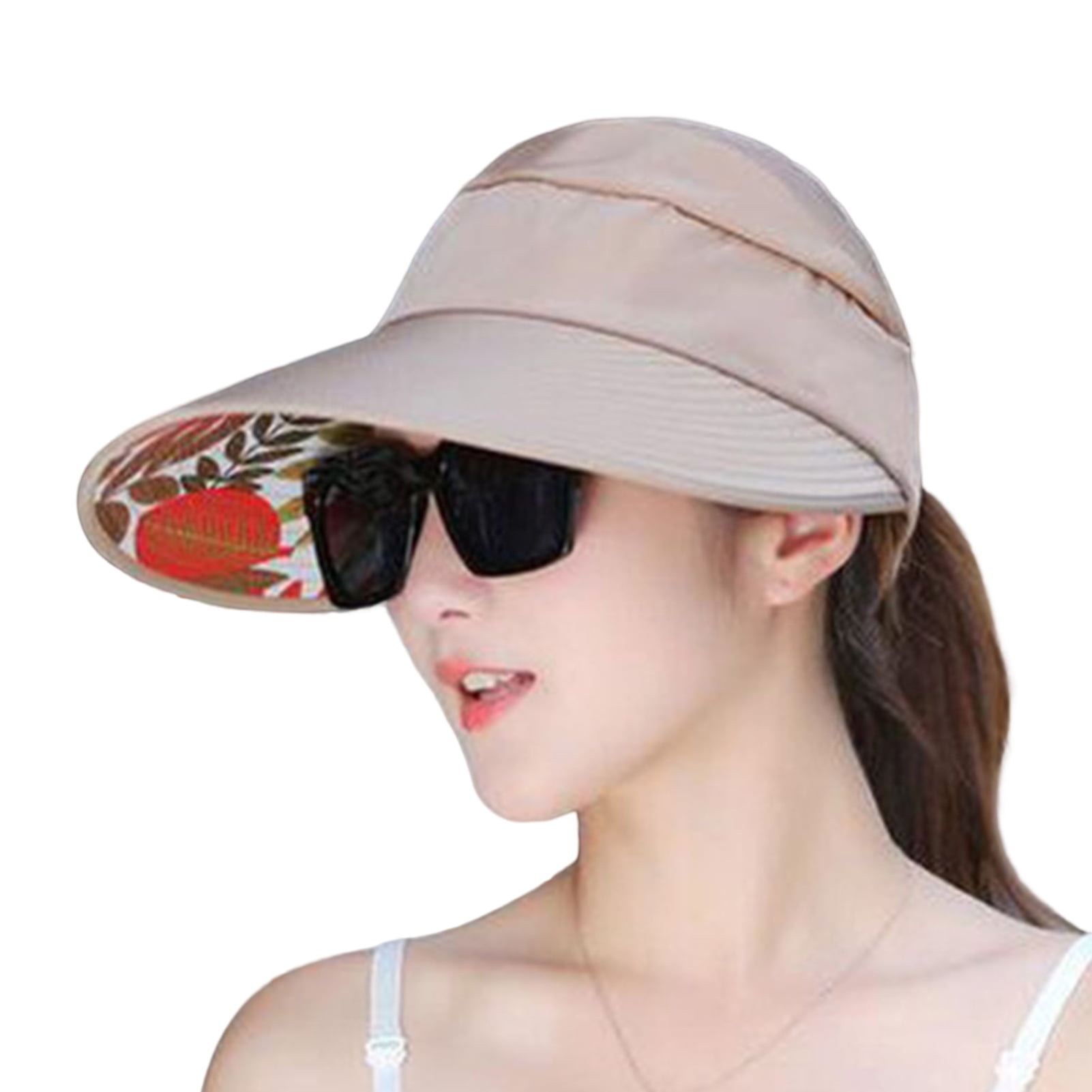 Women Sun Hats Wide Brim UV Protection Sun Hat Summer Beach Packable ...