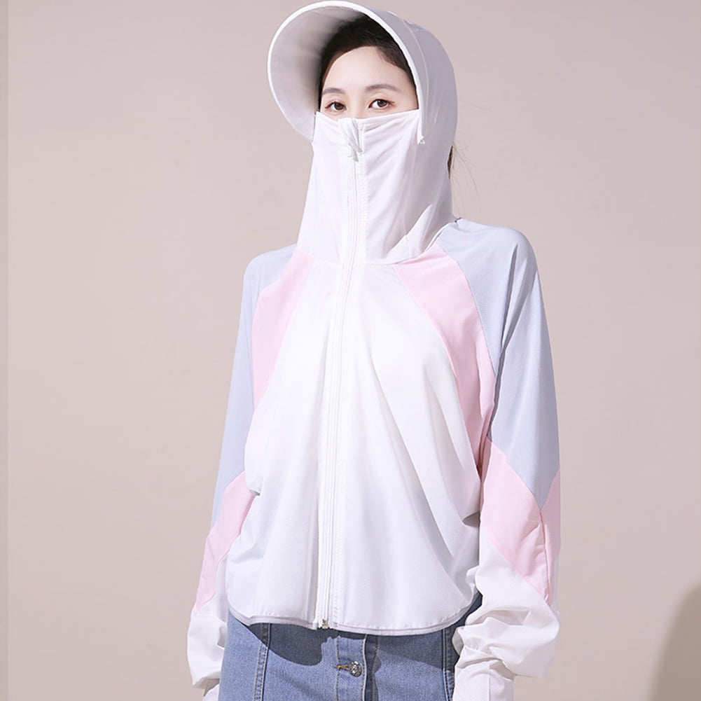 Women Sun Protective Clothing Summer Outdoor Breathable Uv Protective ...