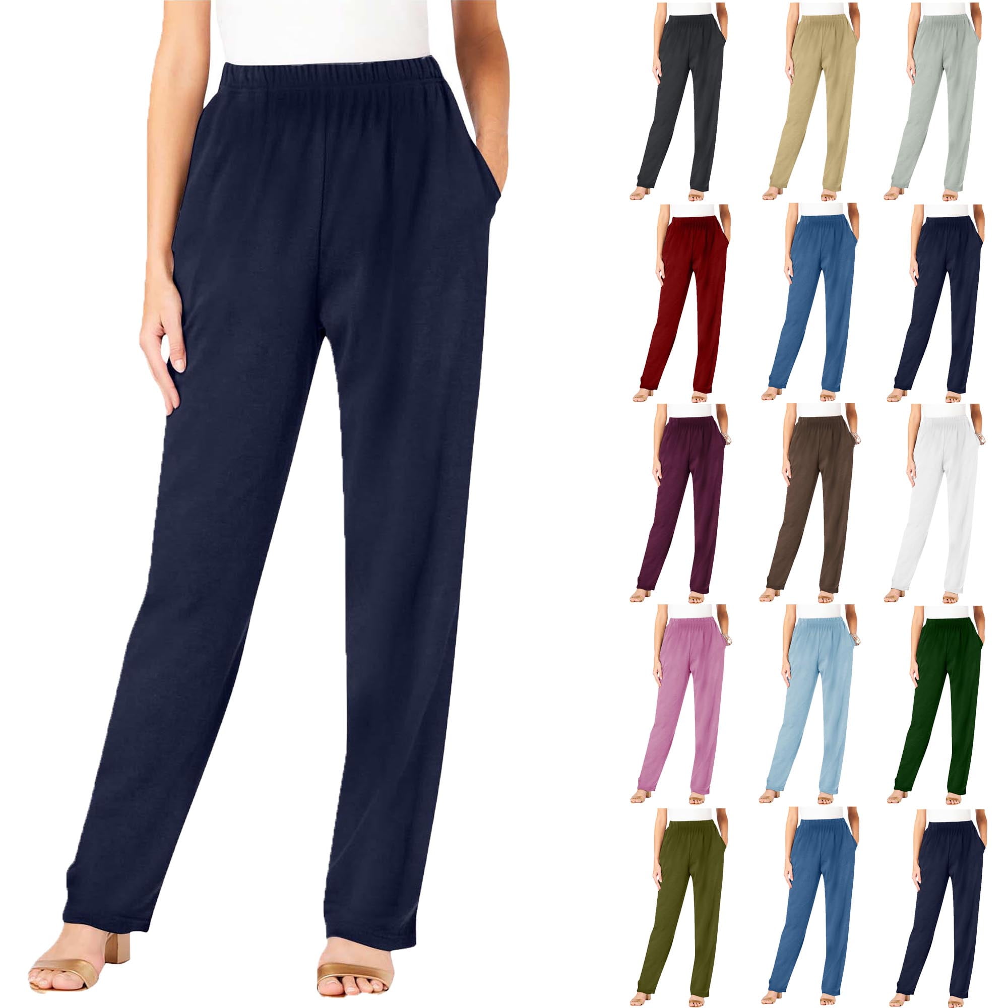 Women Sweatpants Sport Pants Drawstring High Waist Sweatpant Comfy Fall ...