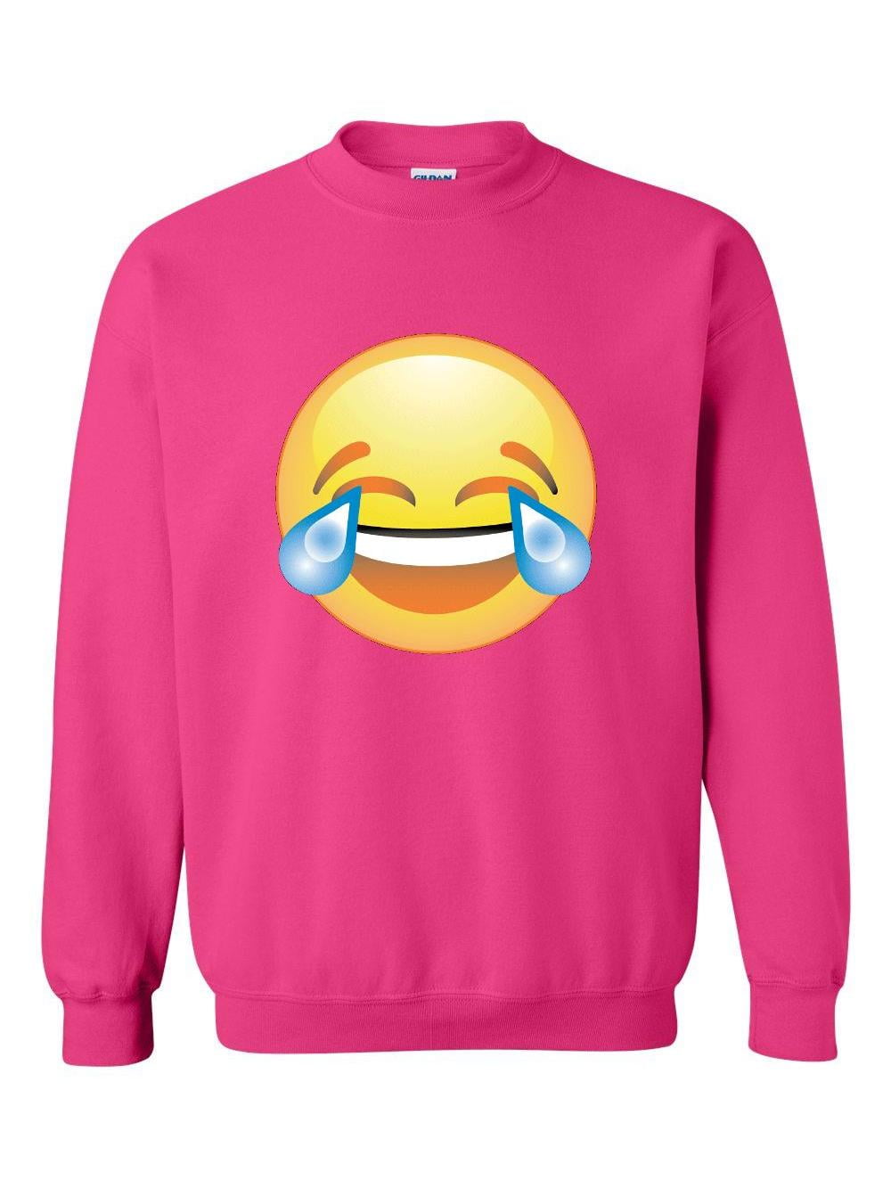Women Sweatshirts and Hoodies - Emoji Laughing Tears - Walmart.com
