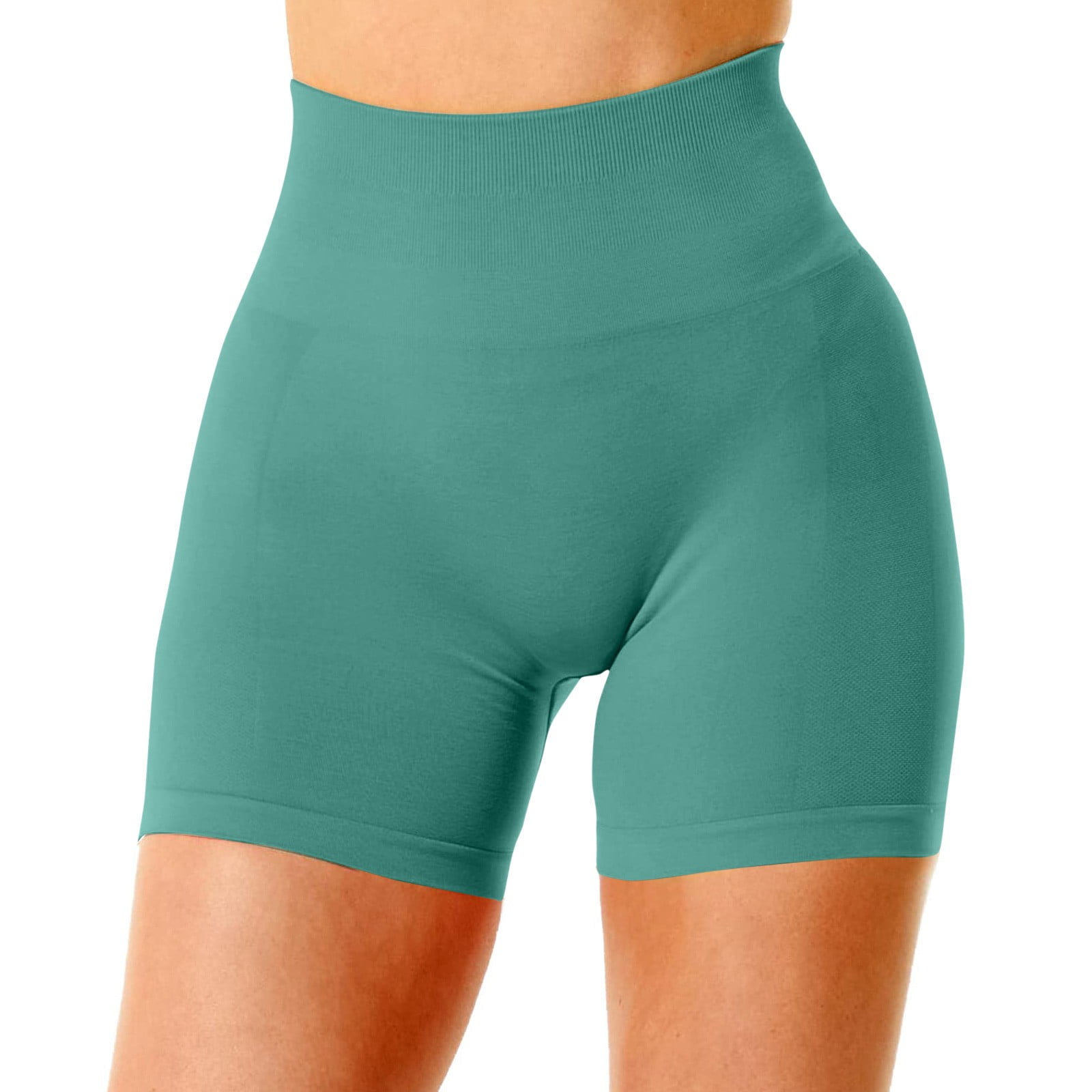 Women Swim Shorts Workout Lifting Shorts For Women High Waisted Seamless Gym Yoga Booty Shorts