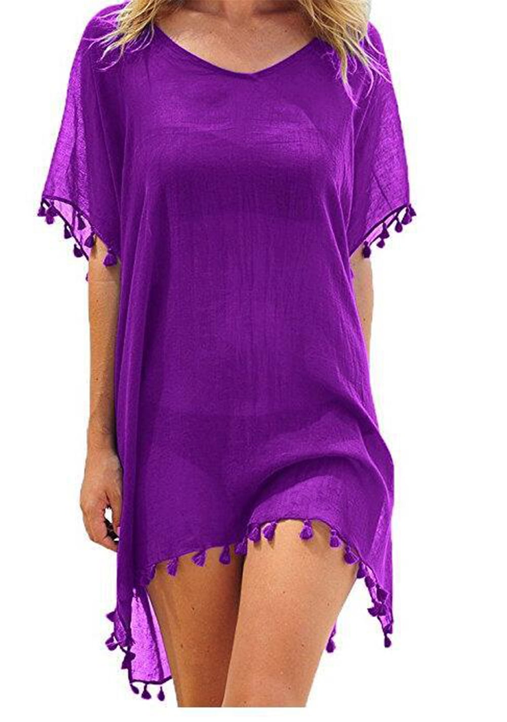 Women Swimsuit Coverup For Womenwomen Chiffon Tassel Swimsuit Bathing Suit Bikini Stylish Beach