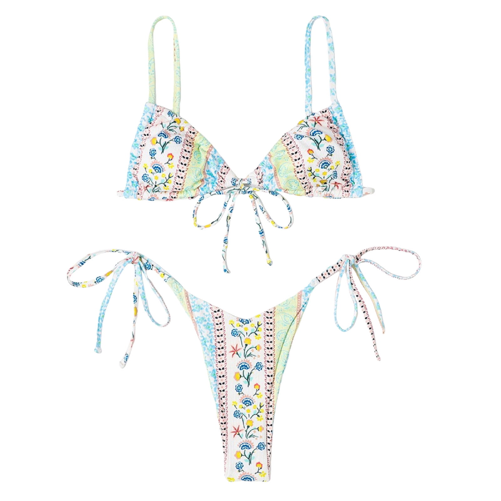 Women Swimsuits Sexy Push Up Sling Bikini Set Thong Brazilian Beach ...