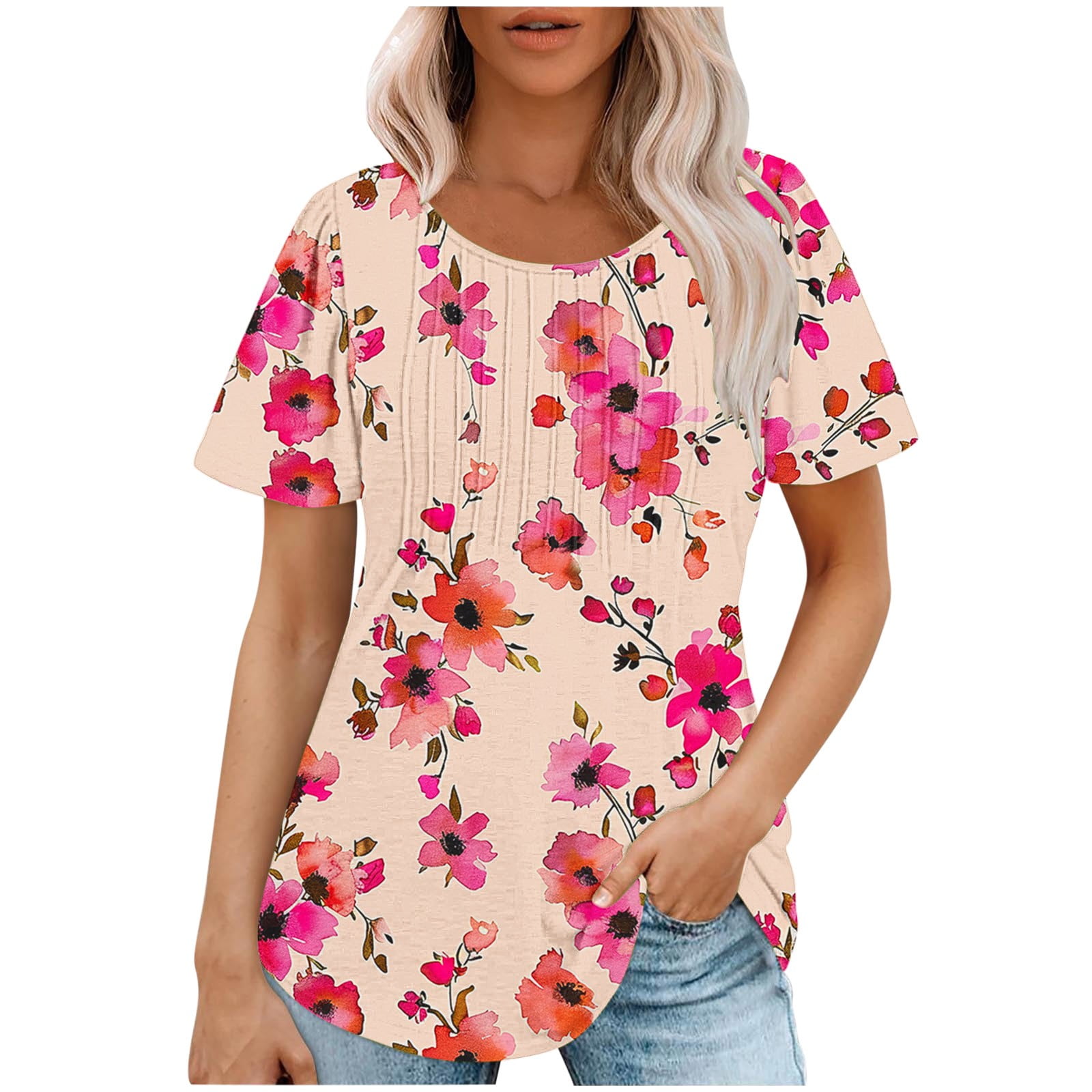 Women Tank Tops Loose Fit Graphic Plus Size Shirts for Curvy Women ...