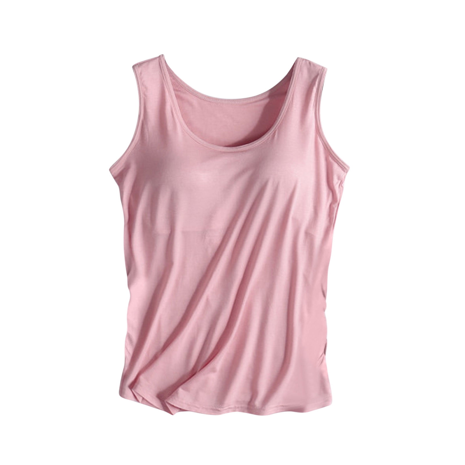 Women Tops Dressy on Clearance Fashion Ladies Camisole with Chest Pad ...