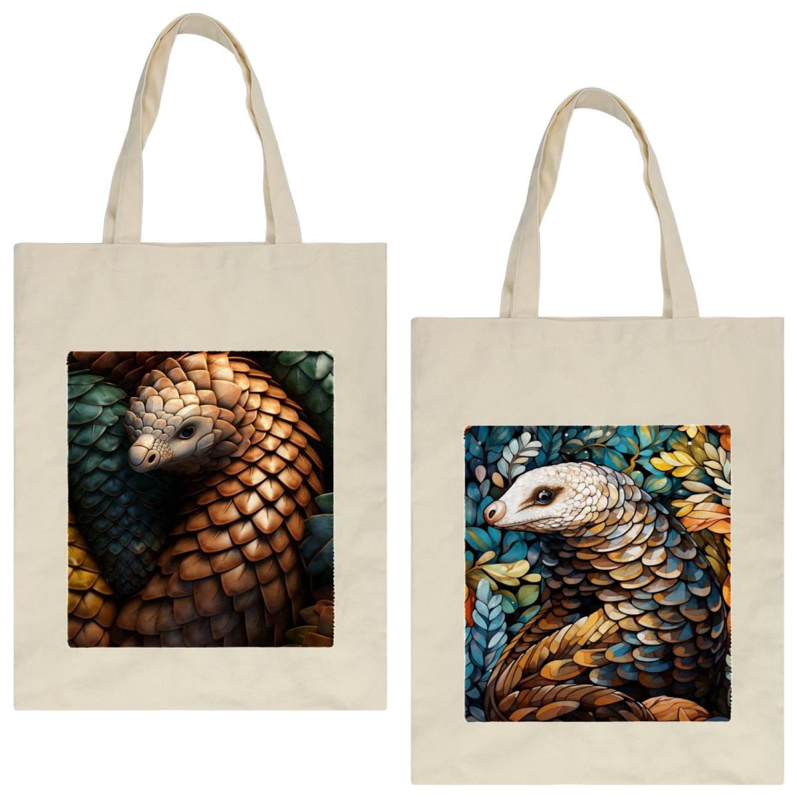 Women Tote Bags Grocery Shoulder Bag, Double-Sided Printin Canvas Bag ...