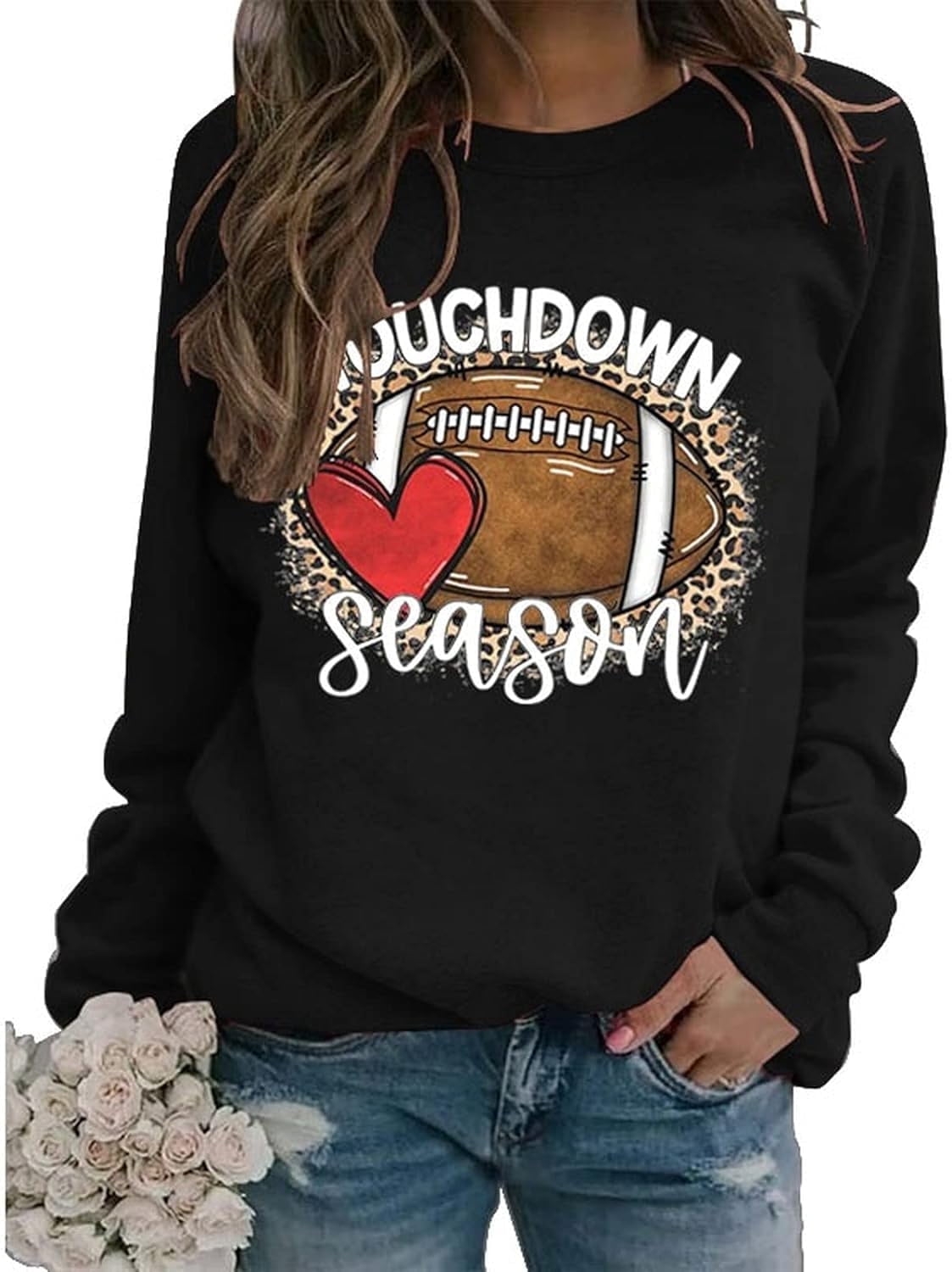 Women Touchdown Season Football Sweatshirt Game Day Football Shirt ...
