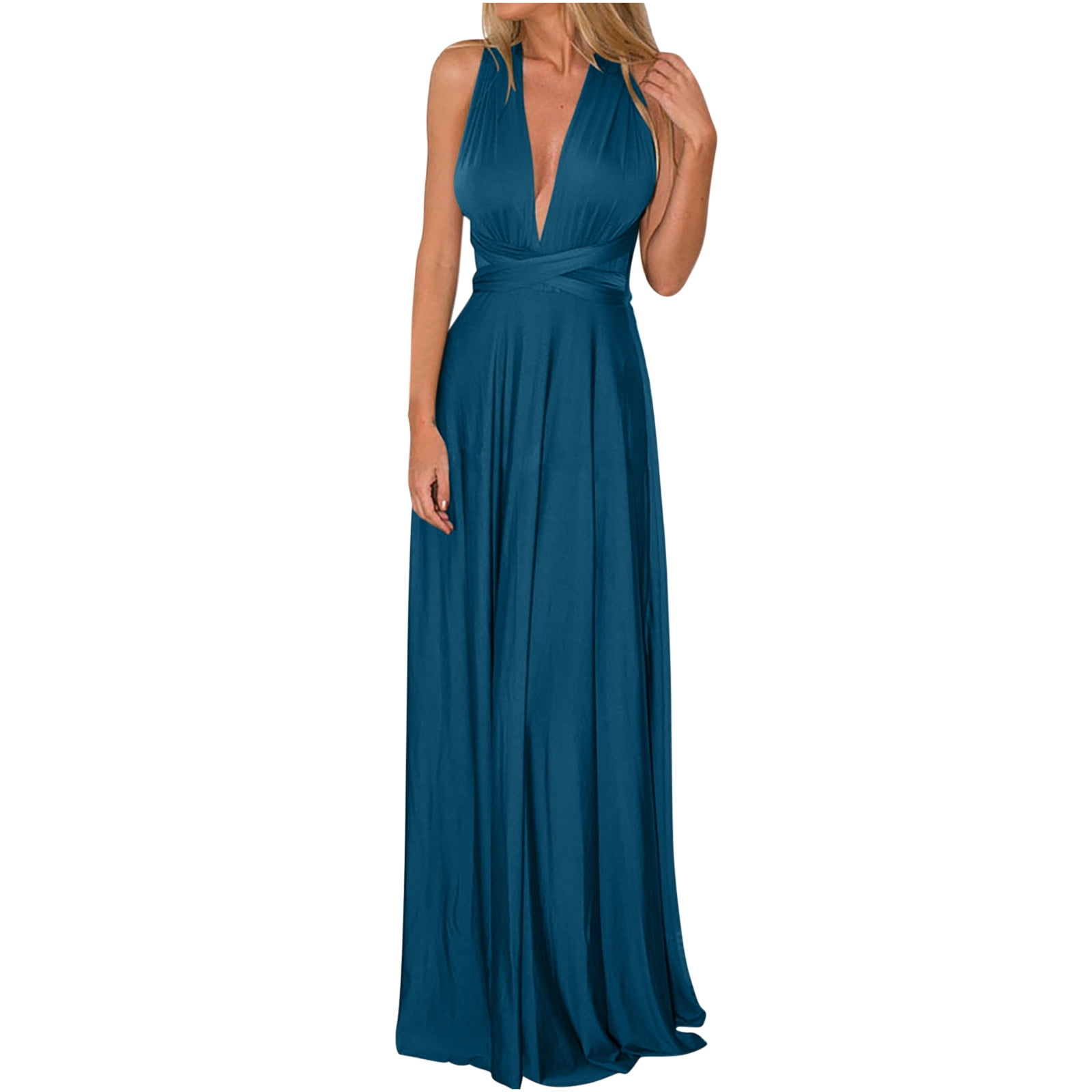 Women Transformer Evening Long Prom Dress Convertible Multi Way Wrap ...