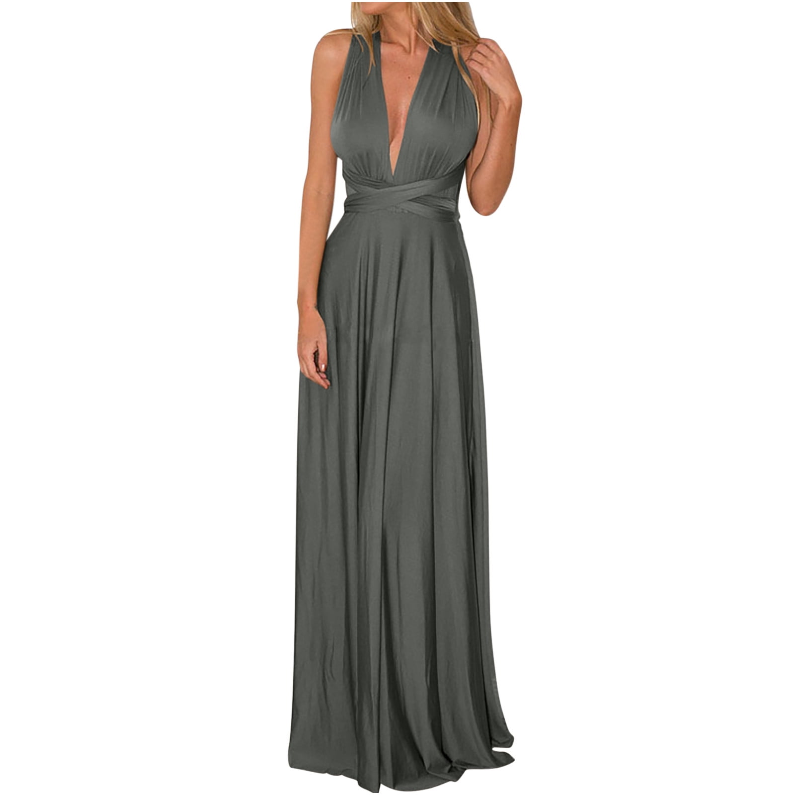 Women Transformer Evening Long Prom Dress Convertible Multi Way Wrap ...