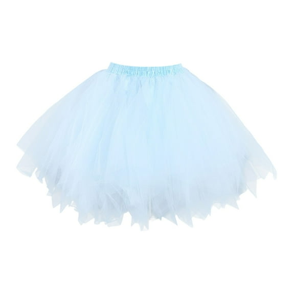 Women Tutu Skirt Party Mesh Long formal Dresses,Light Blue,L - Walmart.com