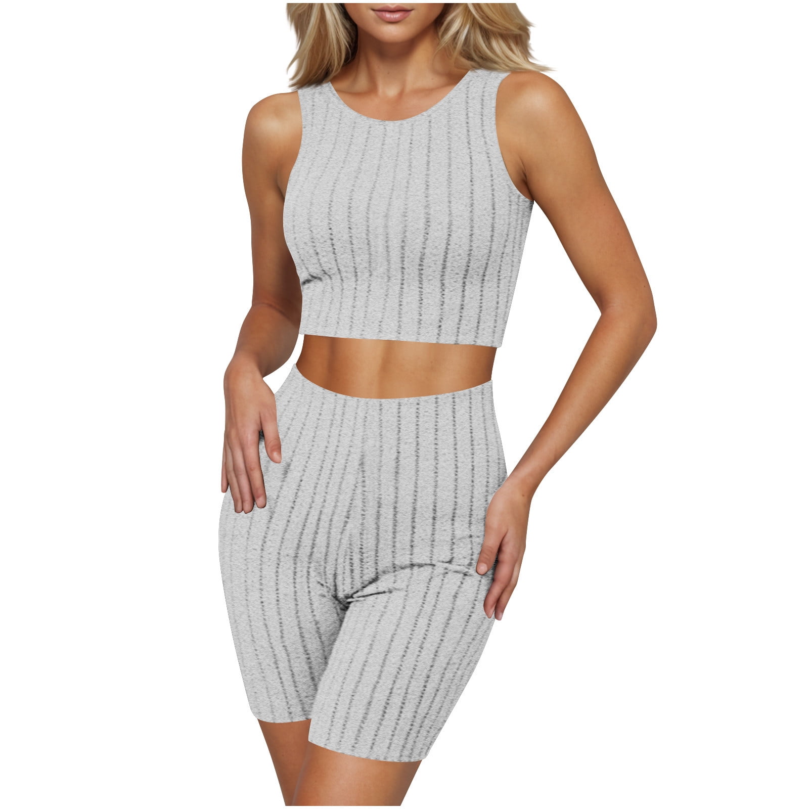 Women Two Piece Lounge Sets Casual Summer Outfits 2 Piece Short ...