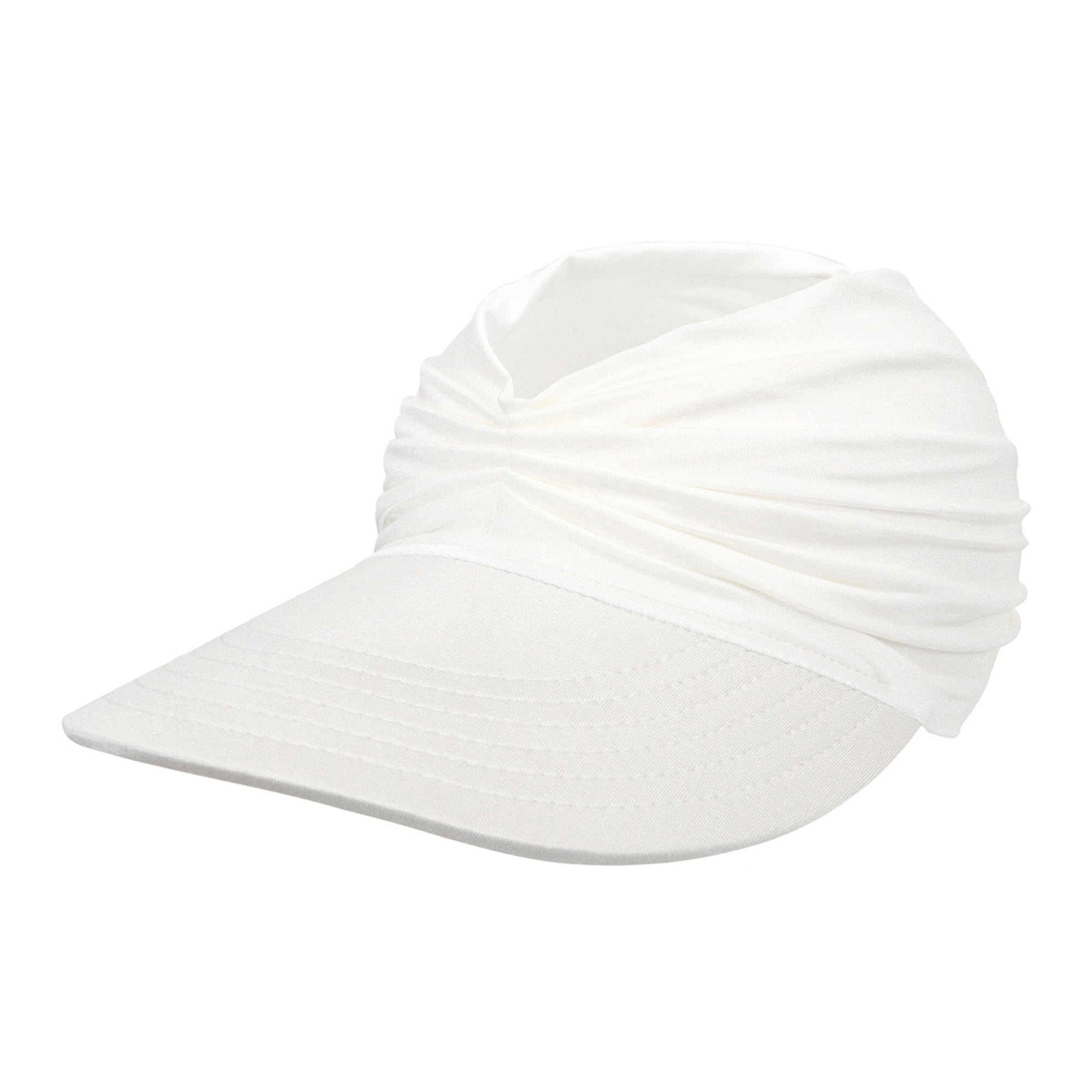 Women UV Protection Open Top Hats Sun Visor Hats Wide Brim Summer Beach ...