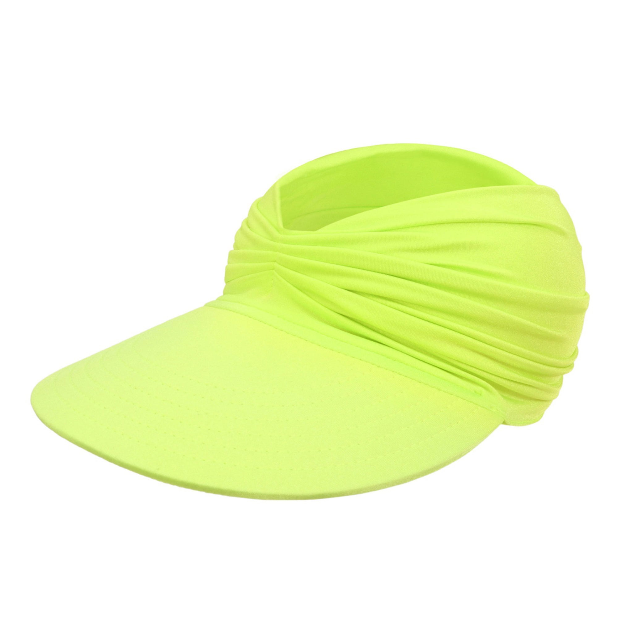 Women UV Protection Open Top Hats Sun Visor Hats Wide Brim Summer Beach ...