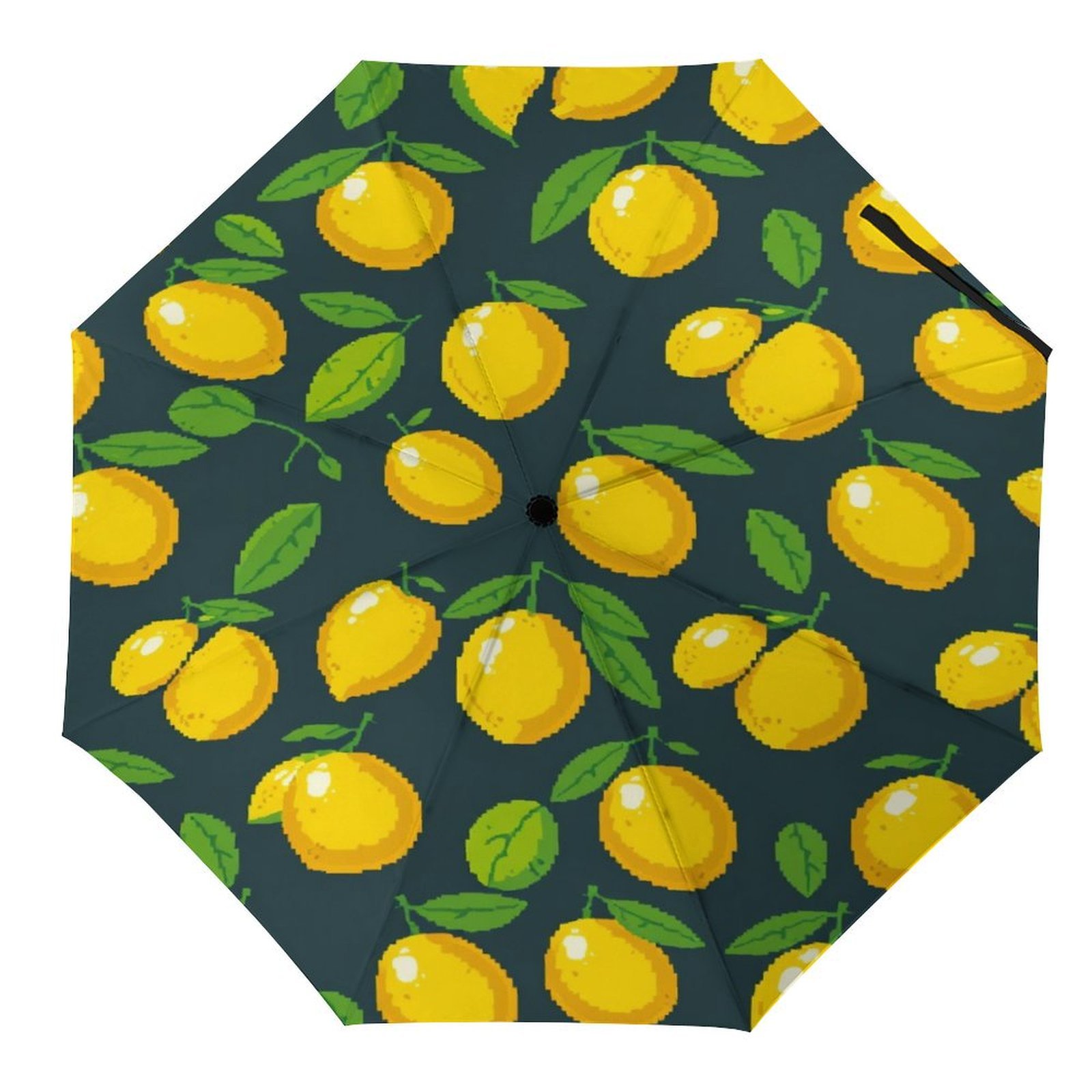 Women Umbrella Delicious Lemon Folding Travel Umbrella Black Coating ...