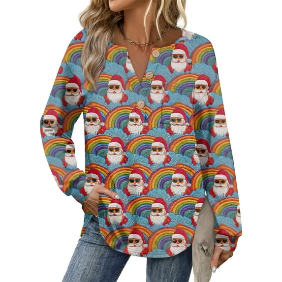 Women V Neck Plaid Oversized Pullover Sweatshirts Casual Loose Fall ...