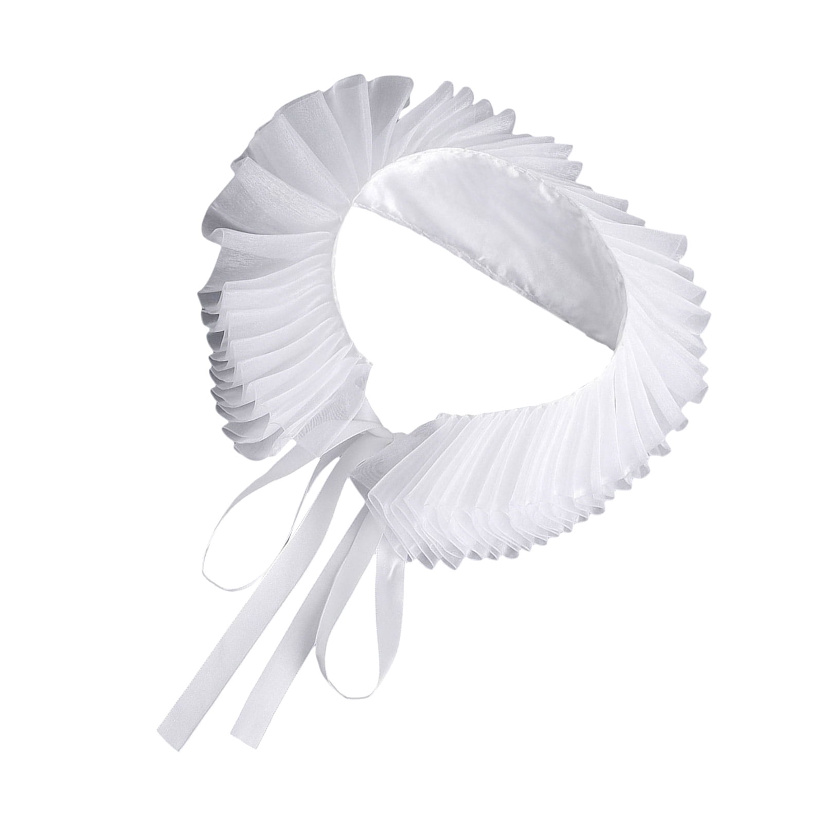 Women Victorian Renaissances Tulle Ruffle False Collar Neck Ruff ...