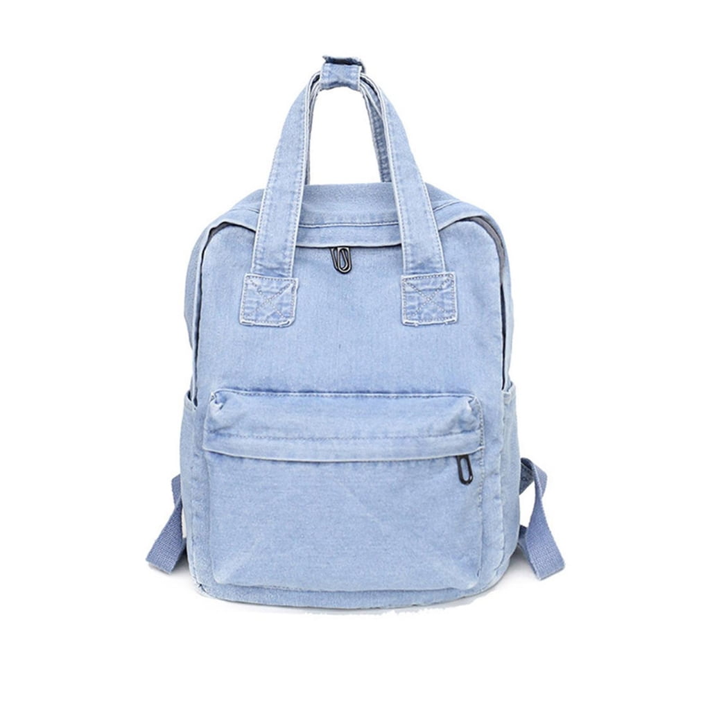Women Vintage Denim Backpack Travel Daypack College School Handbag ...