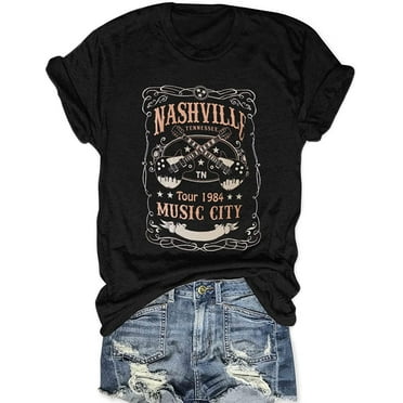 Funny Concert T-Shirt Women Vintage Country Music Shirt Rock Music ...
