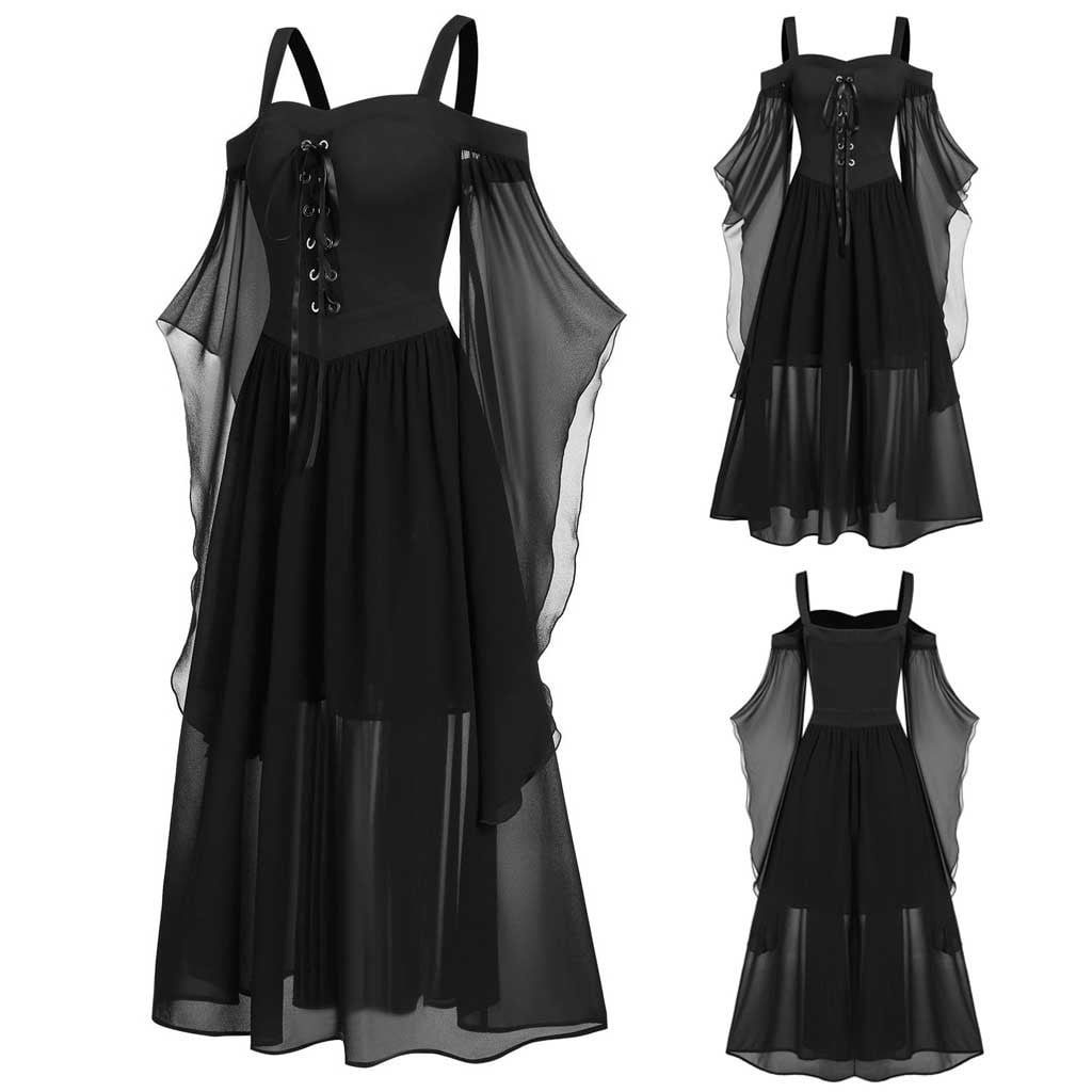 Women Vintage Medieval Dress Corset Dress Renaissance Cottagecore Dress ...