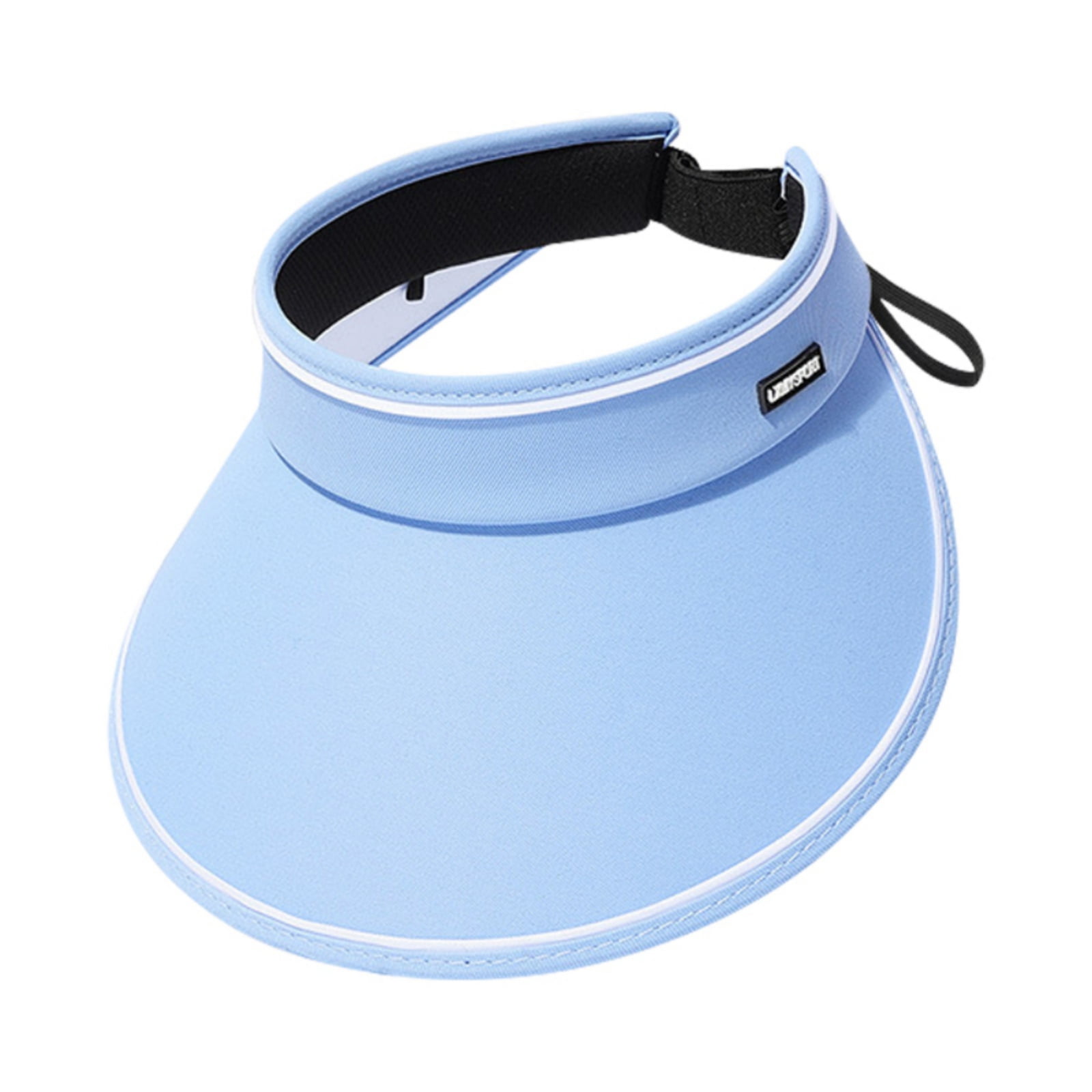 Women Visors Wide Brim Breathable Sun Hat UV Protection Hollow Top Hat ...