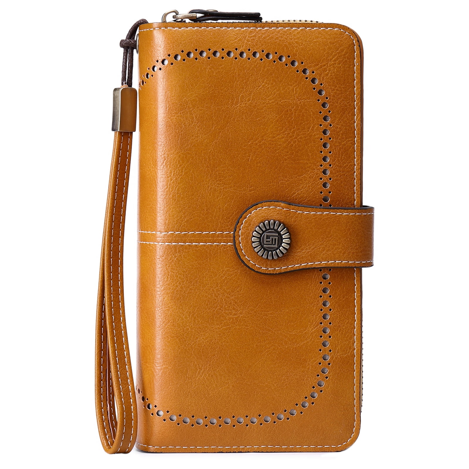 Egoelife Women's RFID PU Leather Wallet, Large Capacity Card Holder, ID ...