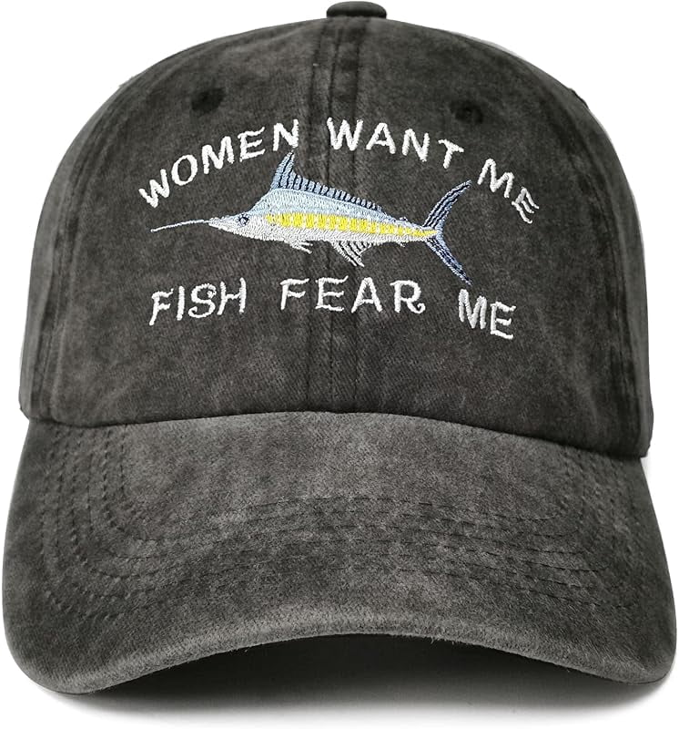 Women Want Me Fish Fear Me Hats for Men - Walmart.com