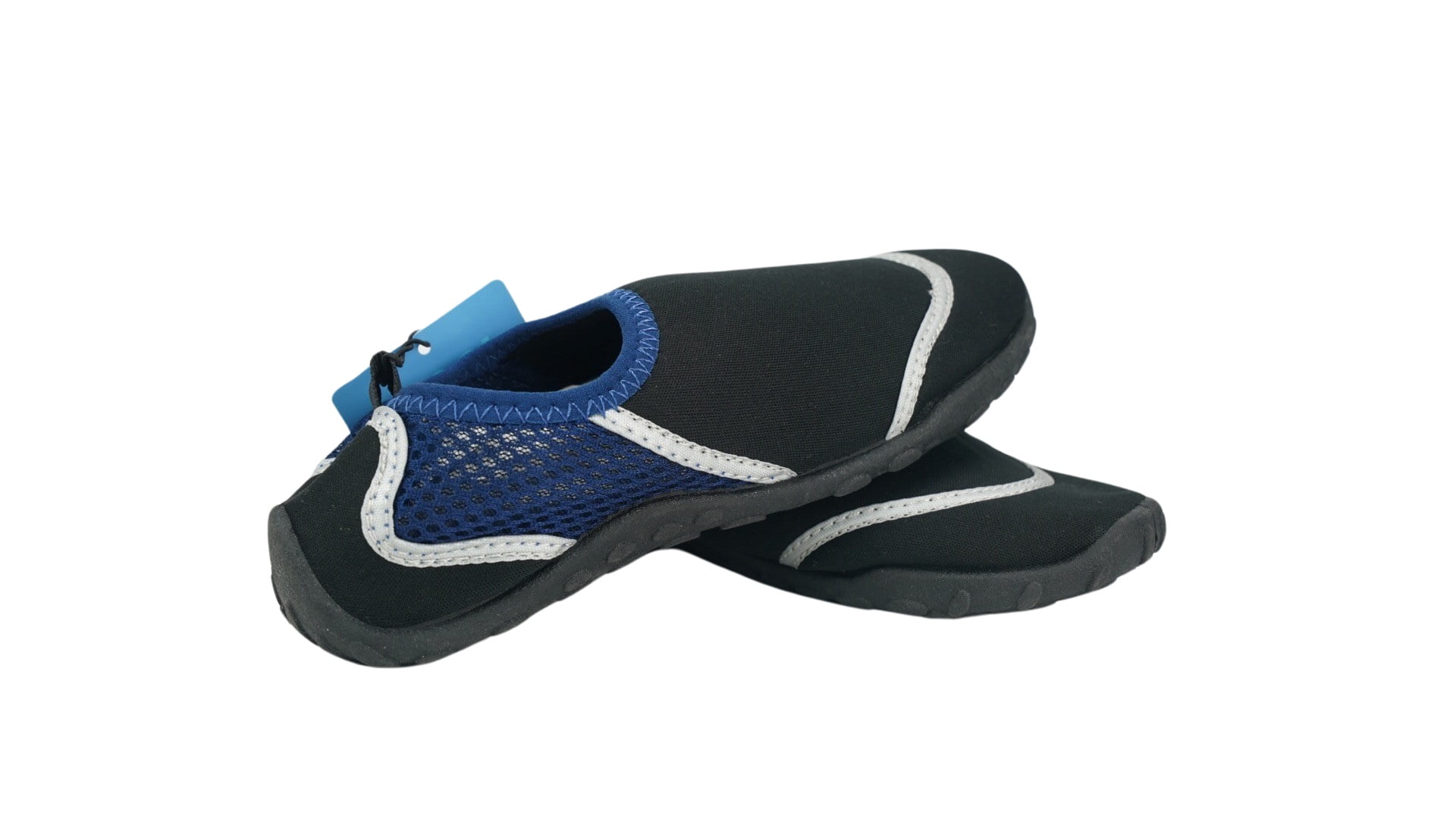 Women Water Shoes Aqua Slip on Mesh Pool Beach - Black And Pink Sz: 9 ...