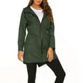 Women Waterproof Lightweight Rain Jacket Packable Outdoor Hooded Raincoat - Walmart.com