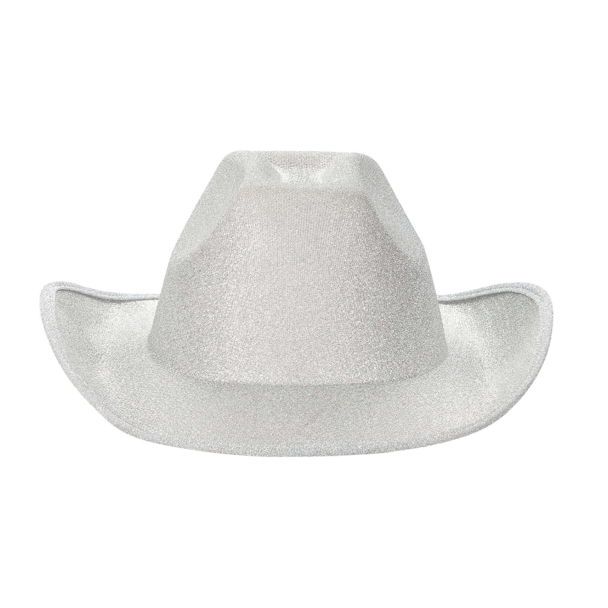 Women Western Flash Powder Cowboy Hat Sparkly White Diamond Strip ...