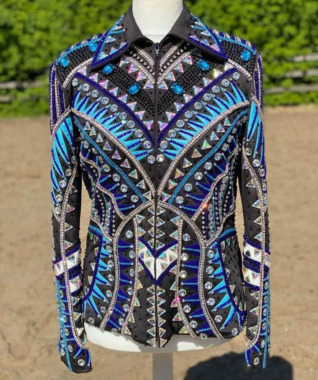 Women Western Show Pleasure Rail Shirt Jacket Clothes Horsemanship ...