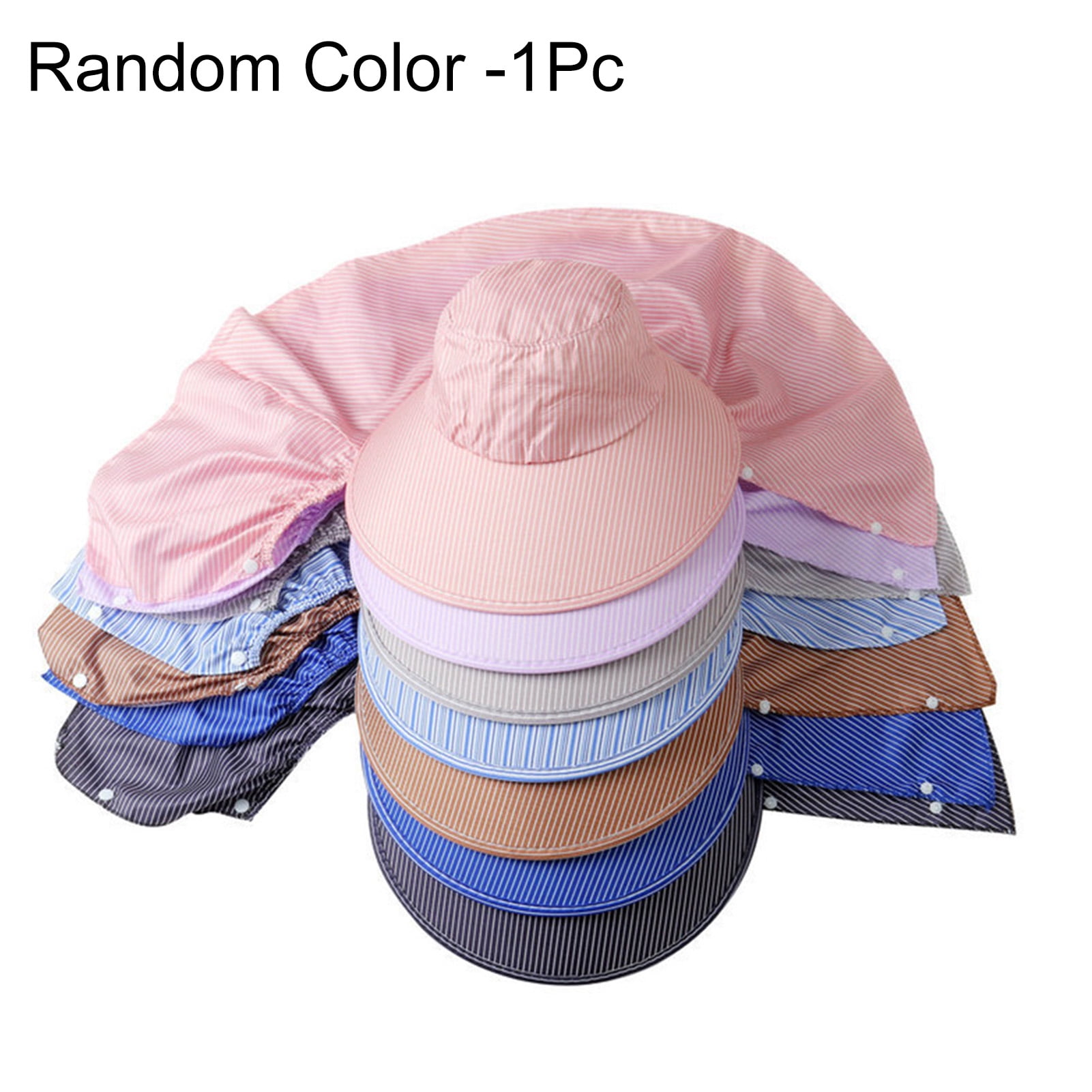Women Wide Brim Summer Sun Flap Cap Hat Neck Cover Face Cover UPF 50 ...
