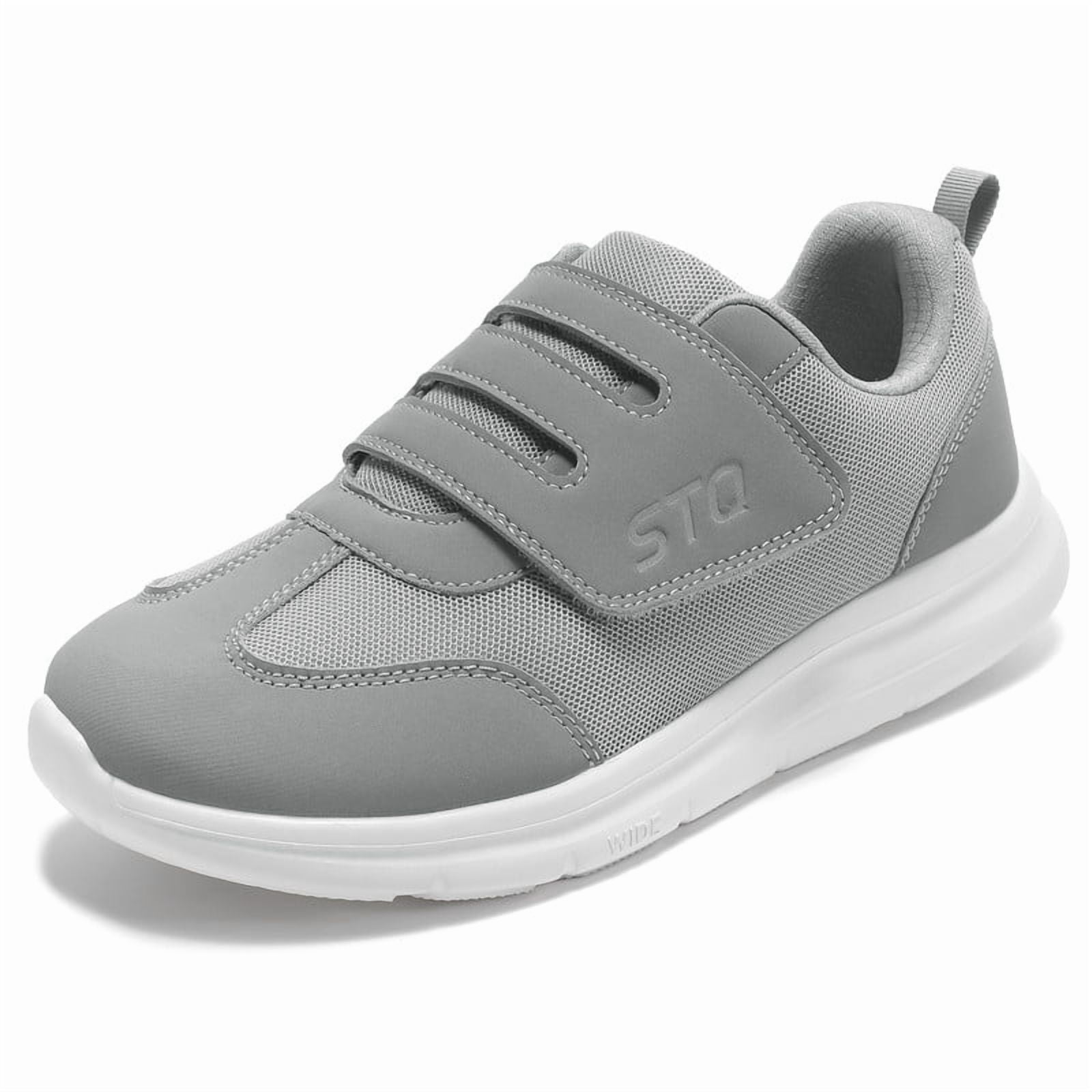 Women Wide Toe Box Shoes Hook and Loop Shoes, Walking Shoe for Diabetic ...