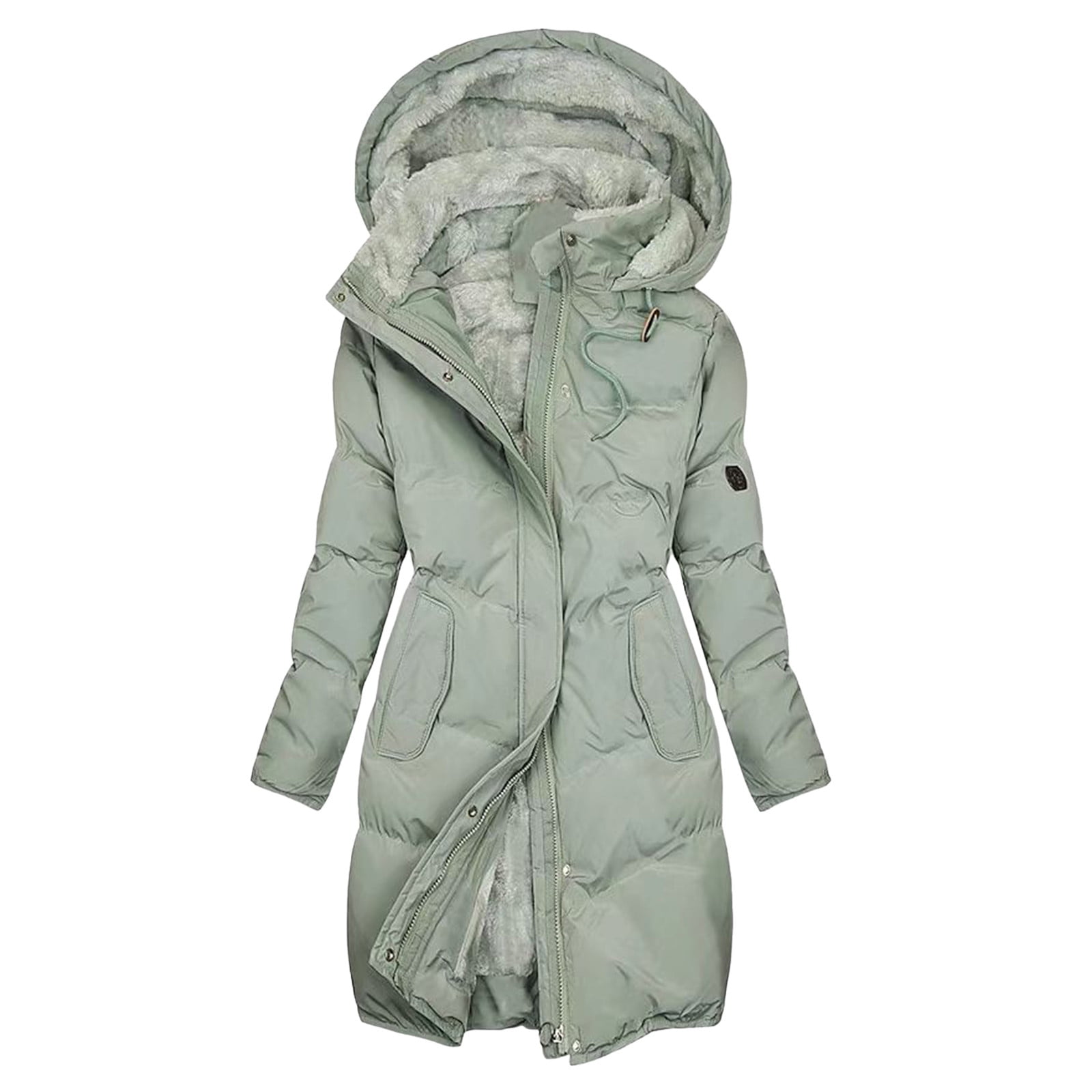 Women Winter Coat Warm Winter Jacket with Hood Thick Warm Lined Long ...