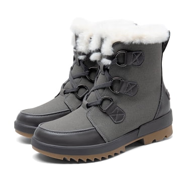 CHAQLIN Work Winter Hiking Boots for Women Snow Outdoor Casual Ankle ...